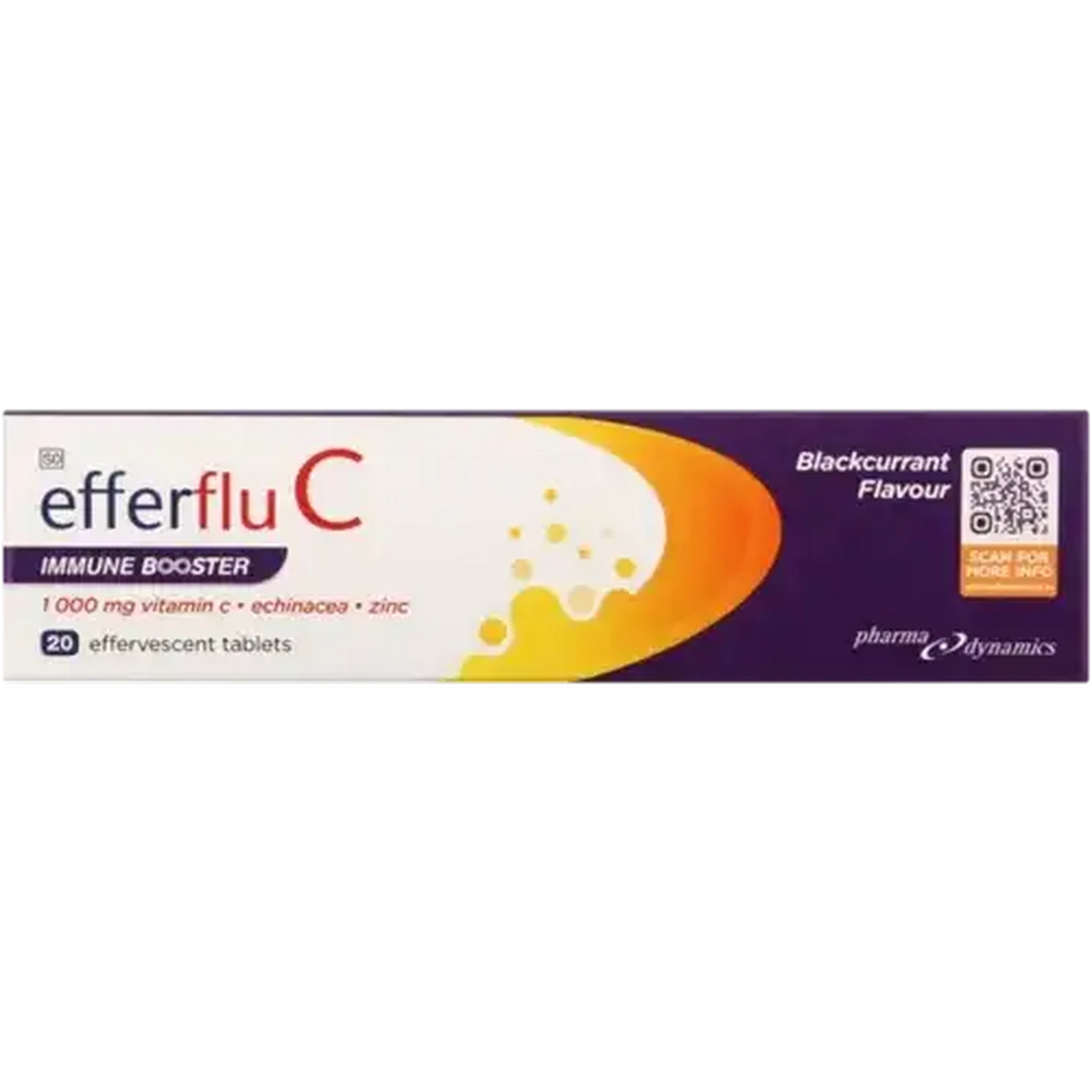 Checkers Sixty60 | Efferflu C Blackcurrant Flavour Immune Booster Effervescent Tablets 20 Pack