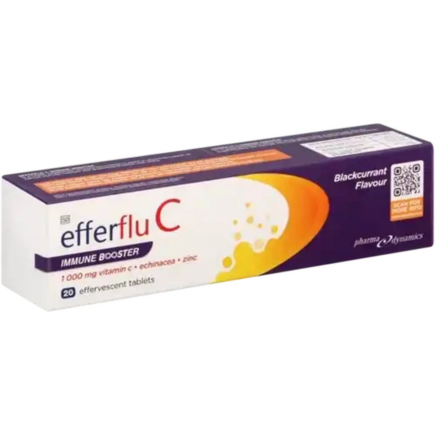 Checkers Sixty60 | Efferflu C Blackcurrant Flavour Immune Booster Effervescent Tablets 20 Pack
