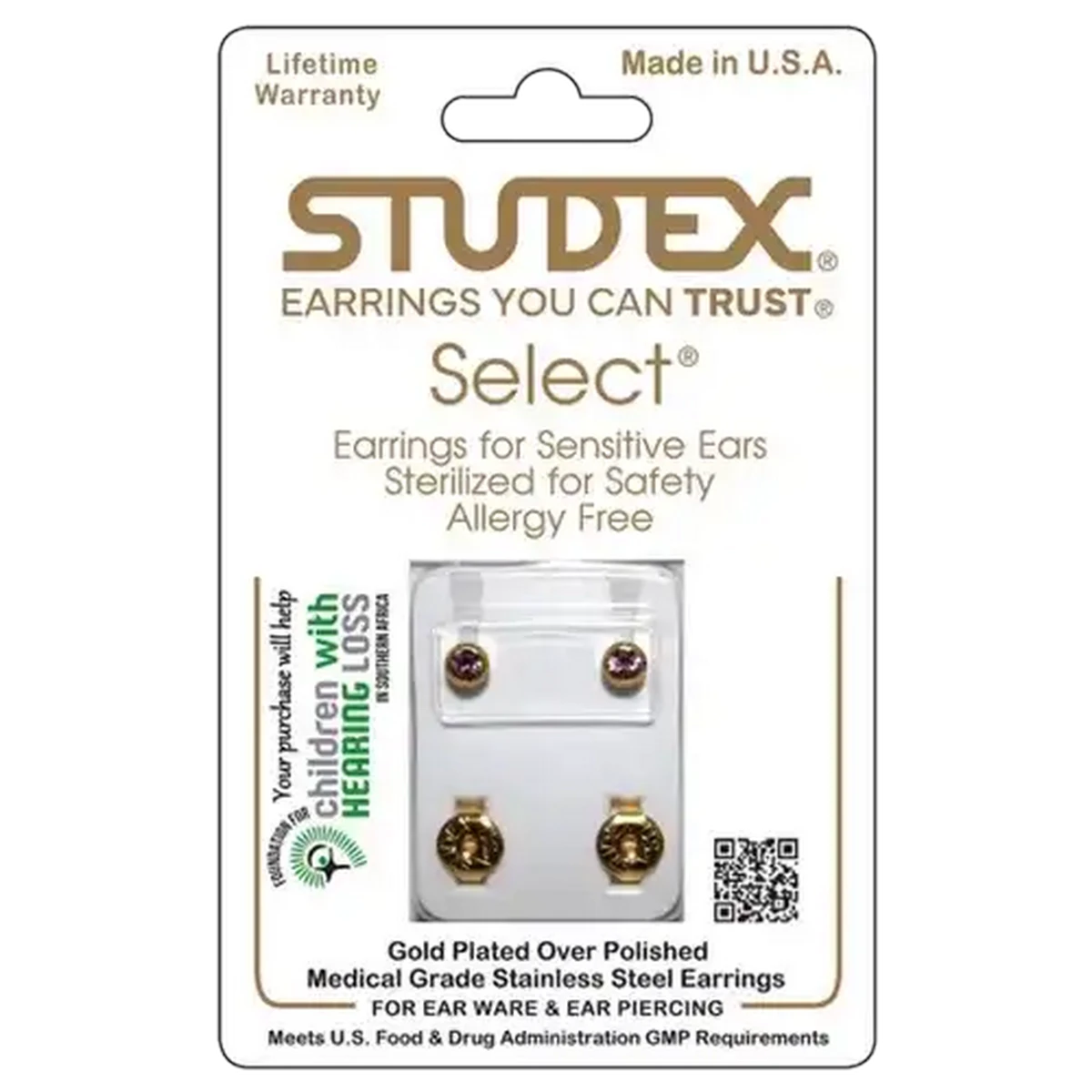 Checkers Sixty60 | STUDEX Select Gold Plated Regular June Alexandrite ...