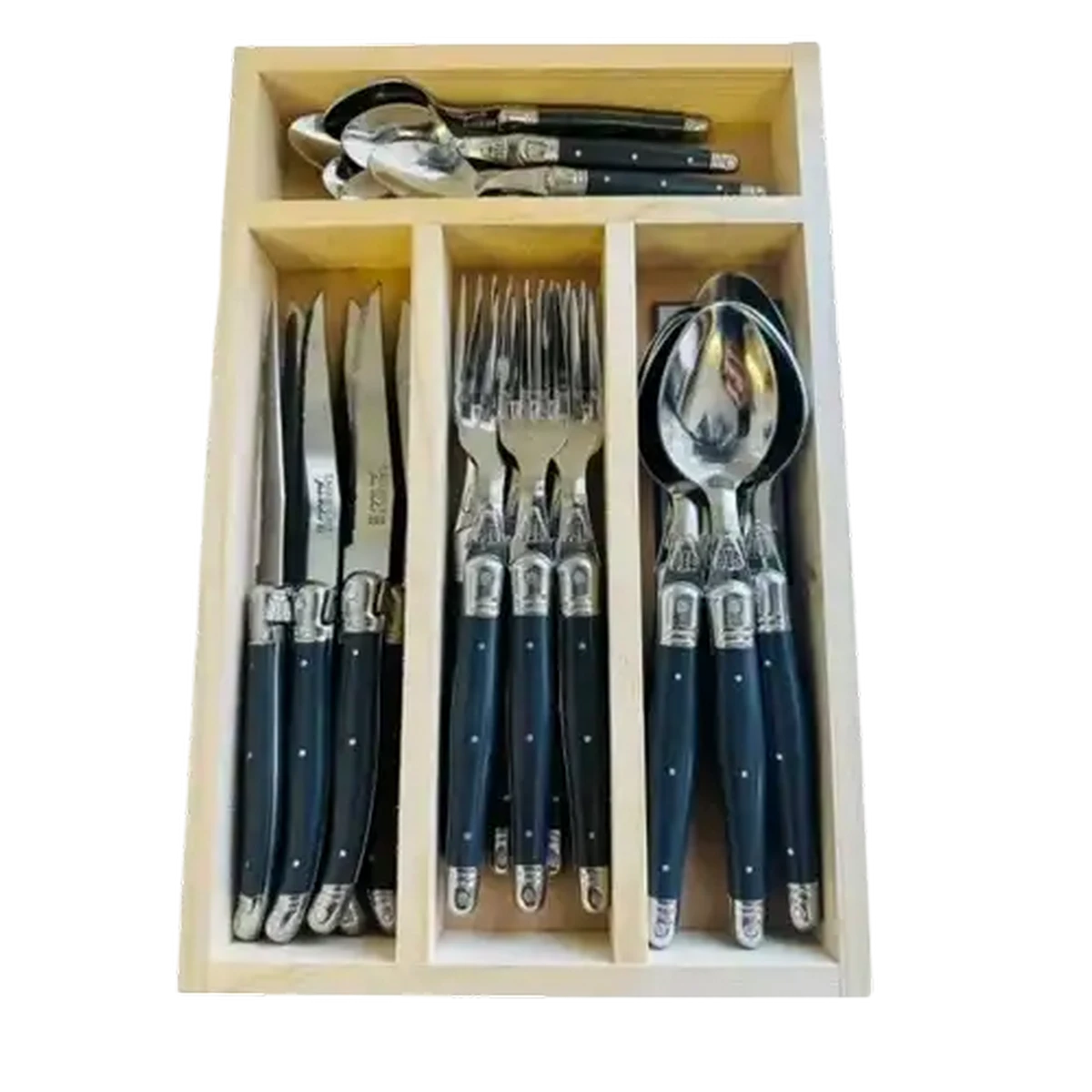 Checkers Sixty60 | Laguiole Tonic Grey Cutlery Set 24 Piece