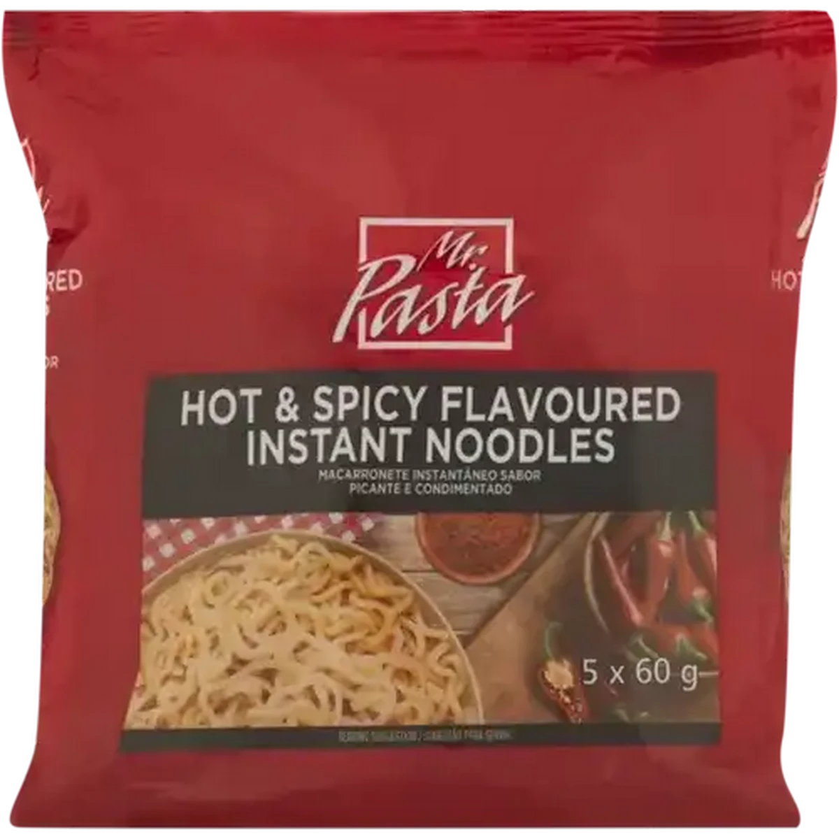 Checkers Sixty60 | Mr. Pasta Hot & Spicy Flavoured Instant Noodles 5 x 60g