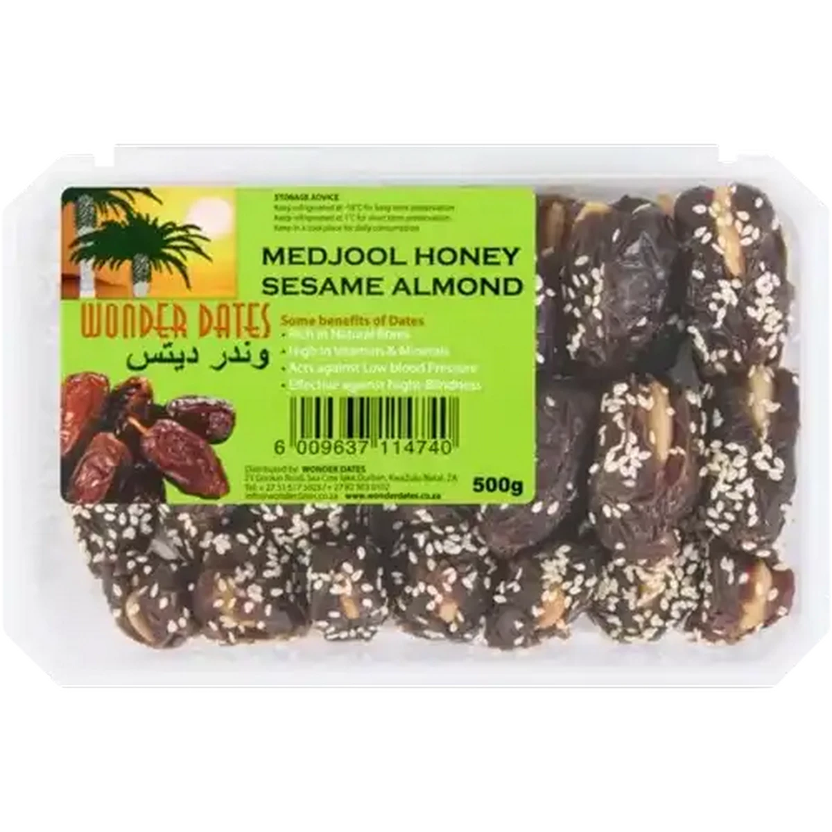 Checkers Sixty60 | Wonder Dates Medjool Honey Sesame Almond Dates 500g