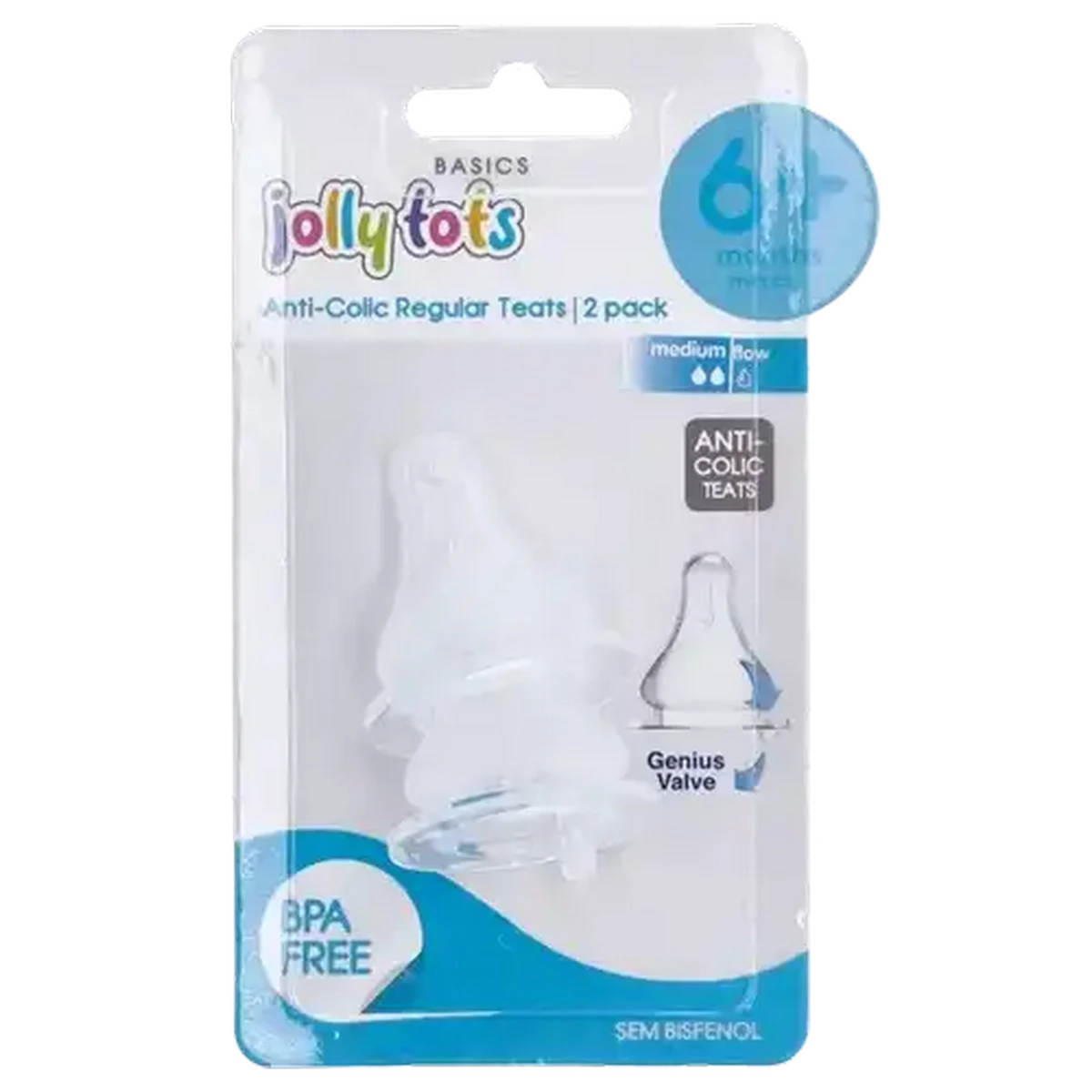 Checkers Sixty60 | Jolly Tots Anti Colic Medium Flow Regular Teats 6 ...