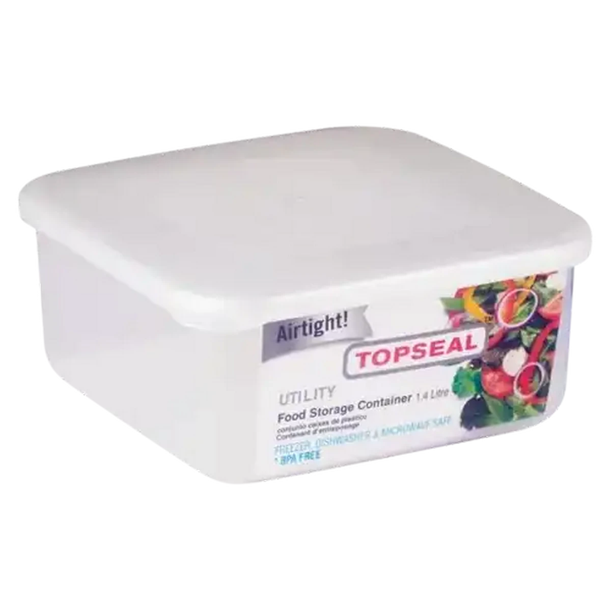 Checkers Sixty60 | Topseal Grey Utility Square Container 1.4L