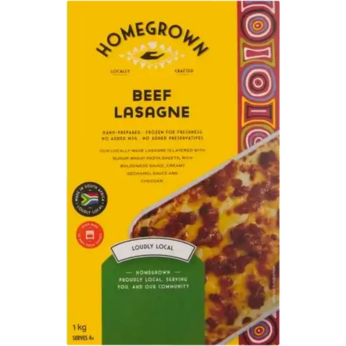 Checkers Sixty60 | Homegrown Frozen Beef Lasagne Ready Meal 1kg