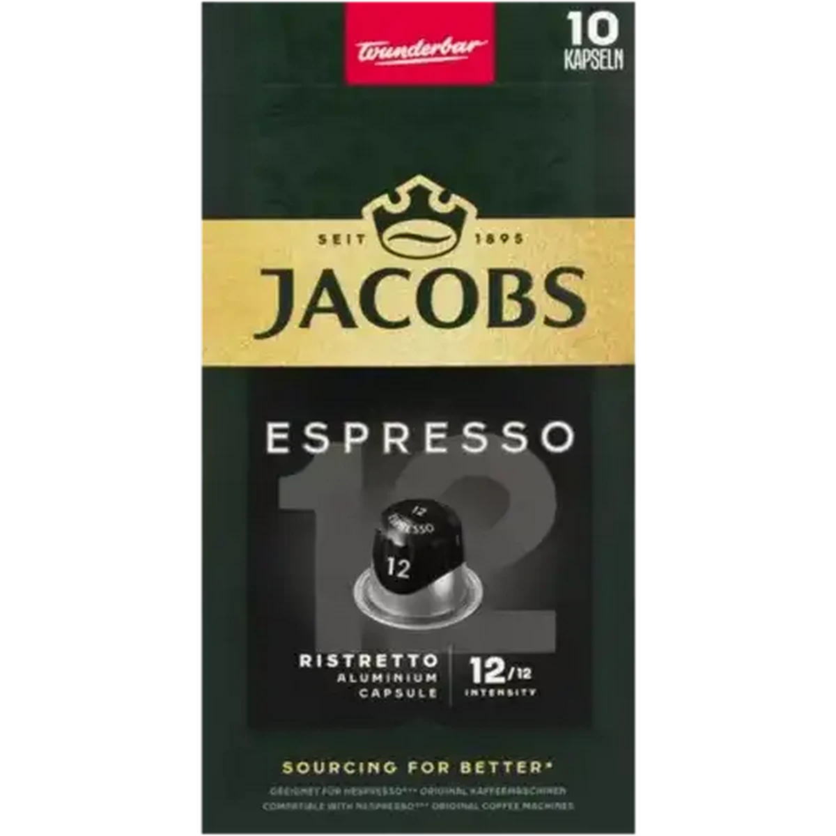 Checkers Sixty60 | Jacobs Espresso Ristretto 12 Coffee Capsules 10 Pack