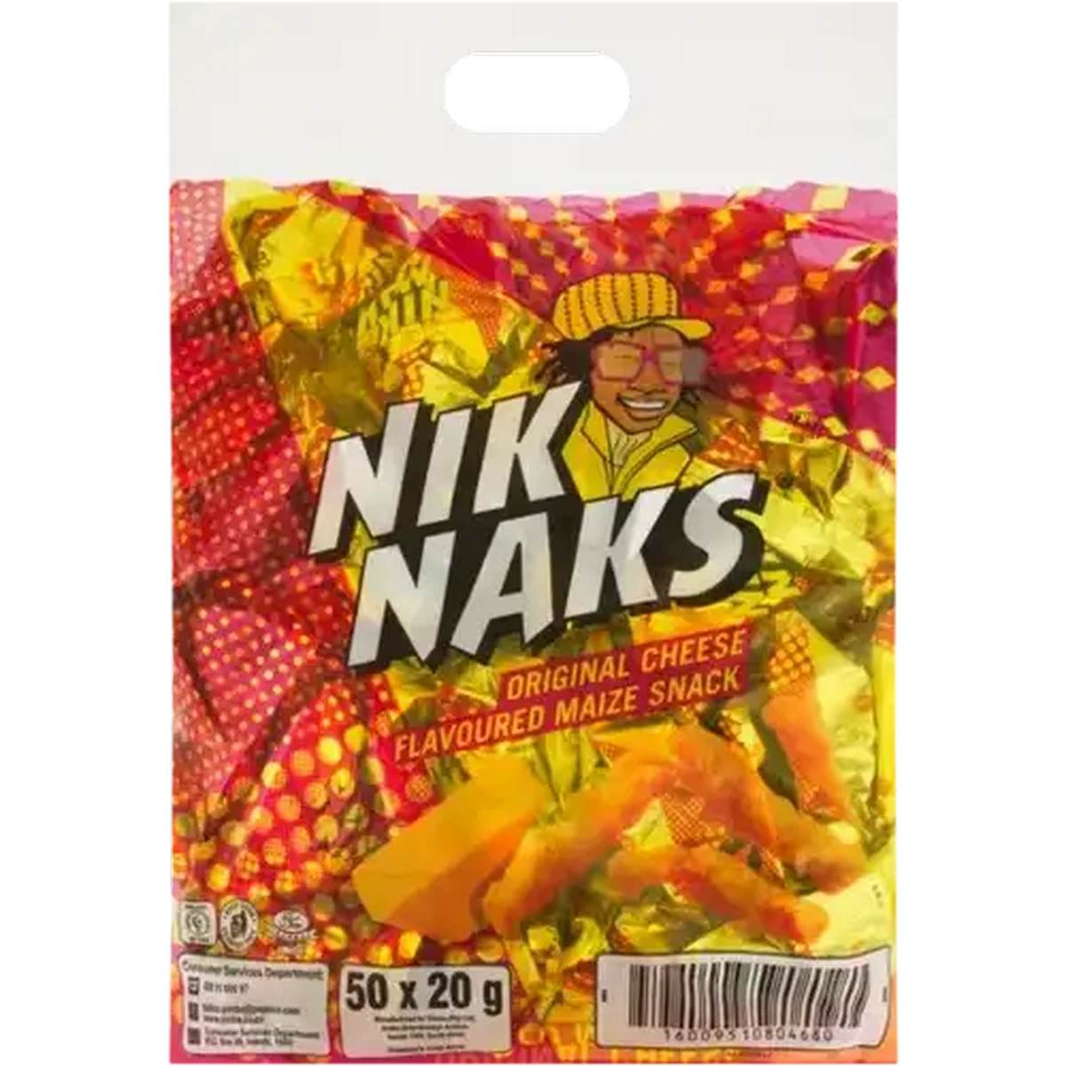 Checkers Sixty60 | NikNaks Original Cheese Flavoured Maize Snack 50 x 20g