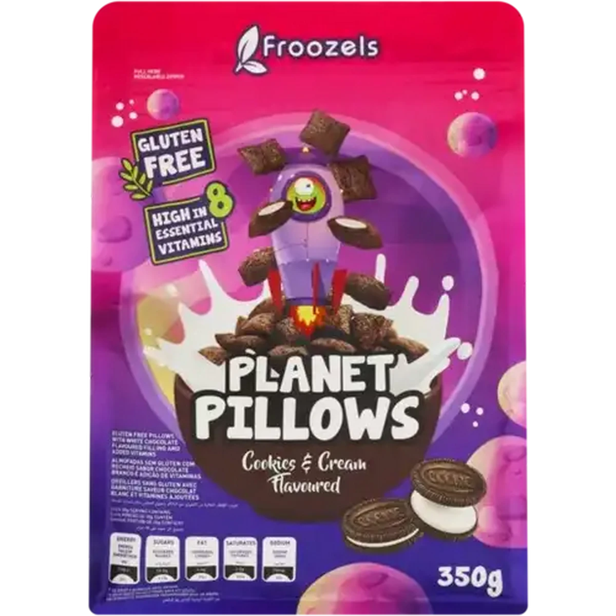 Checkers Sixty60 | Froozels Cookies & Cream Flavoured Planet Pillows 350g