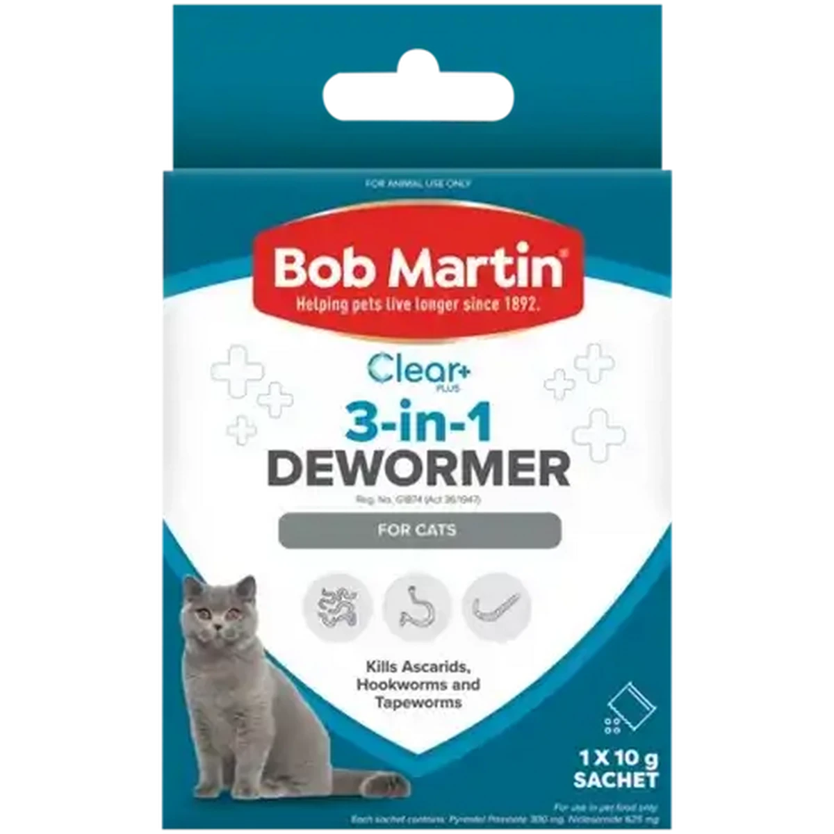 Checkers Sixty60 | Bob Martin Clear Plus All 3-in-1 Dewormer for Cats 10g