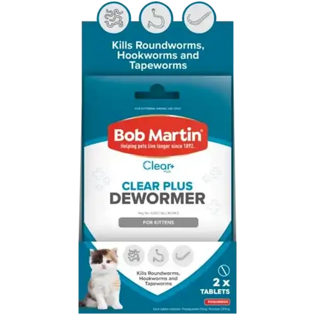 Checkers Sixty60 | Bob Martin Clear Plus Dewormer Tablets for Kittens 2 ...