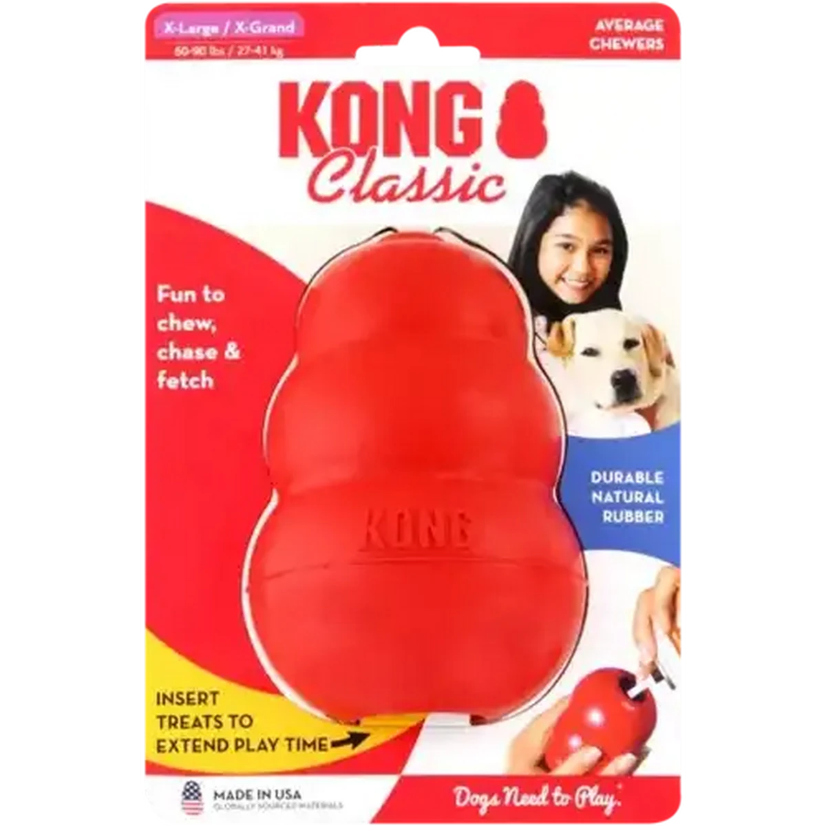 Checkers Sixty60 | Kong Extra Large Classic Red Treat Rubber Dog Toy