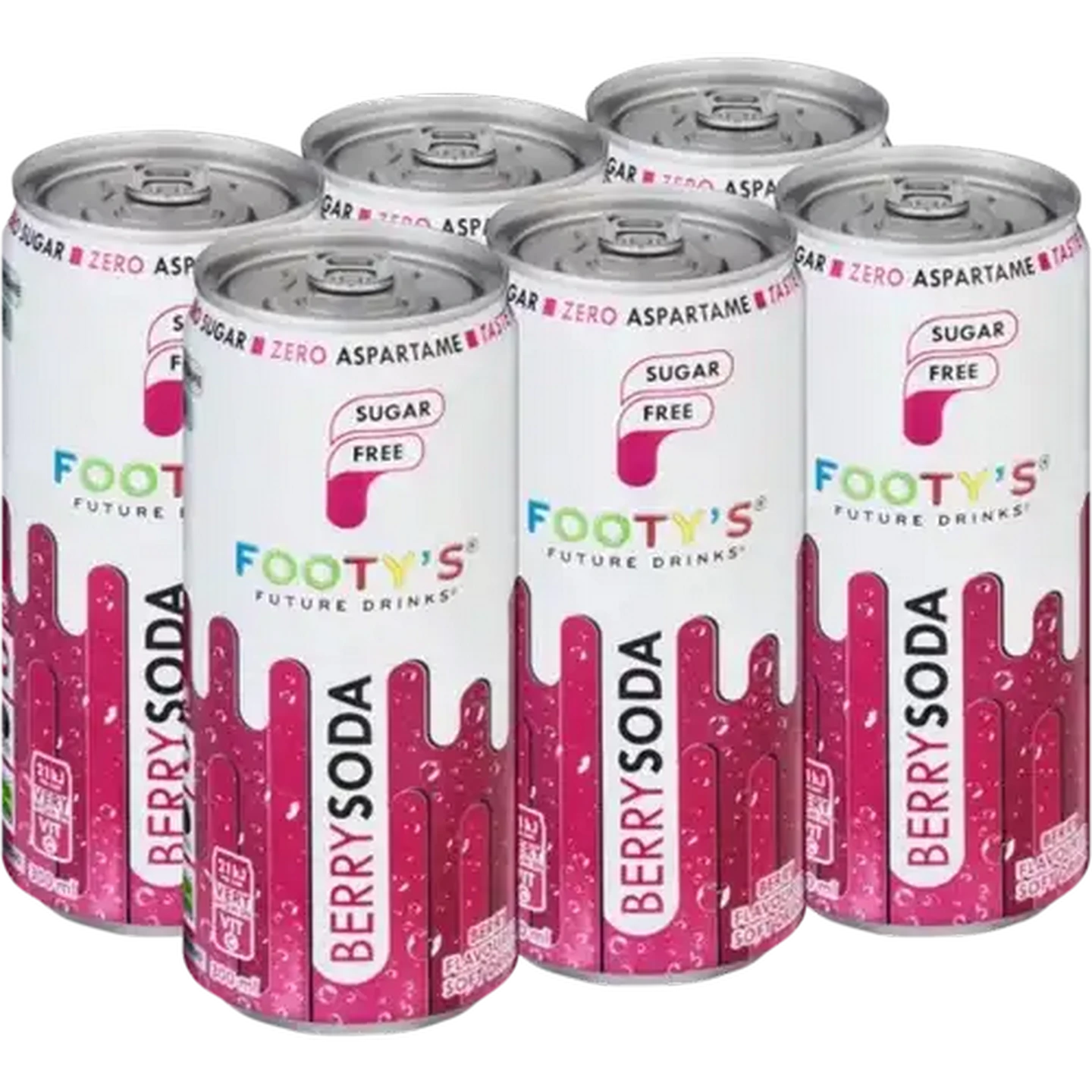 Checkers Sixty60 | Footy's Sugar Free Berry Soda 6 x 300ml