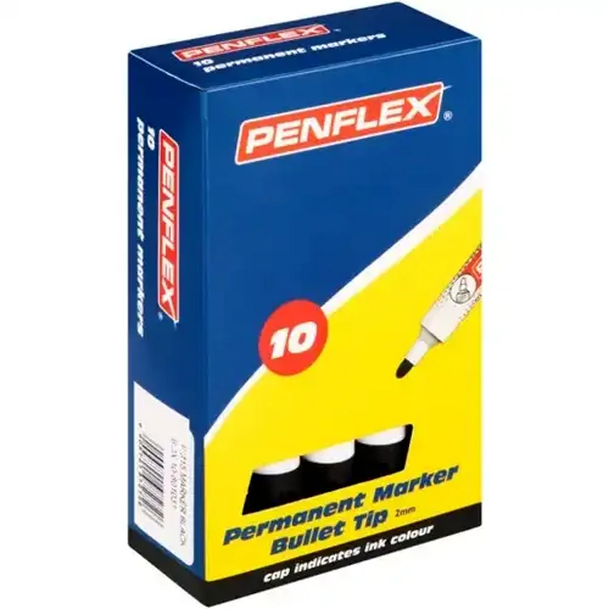 Checkers Sixty60 | Penflex Black Bullet Tip Permanent Markers 10 Pack 2mm