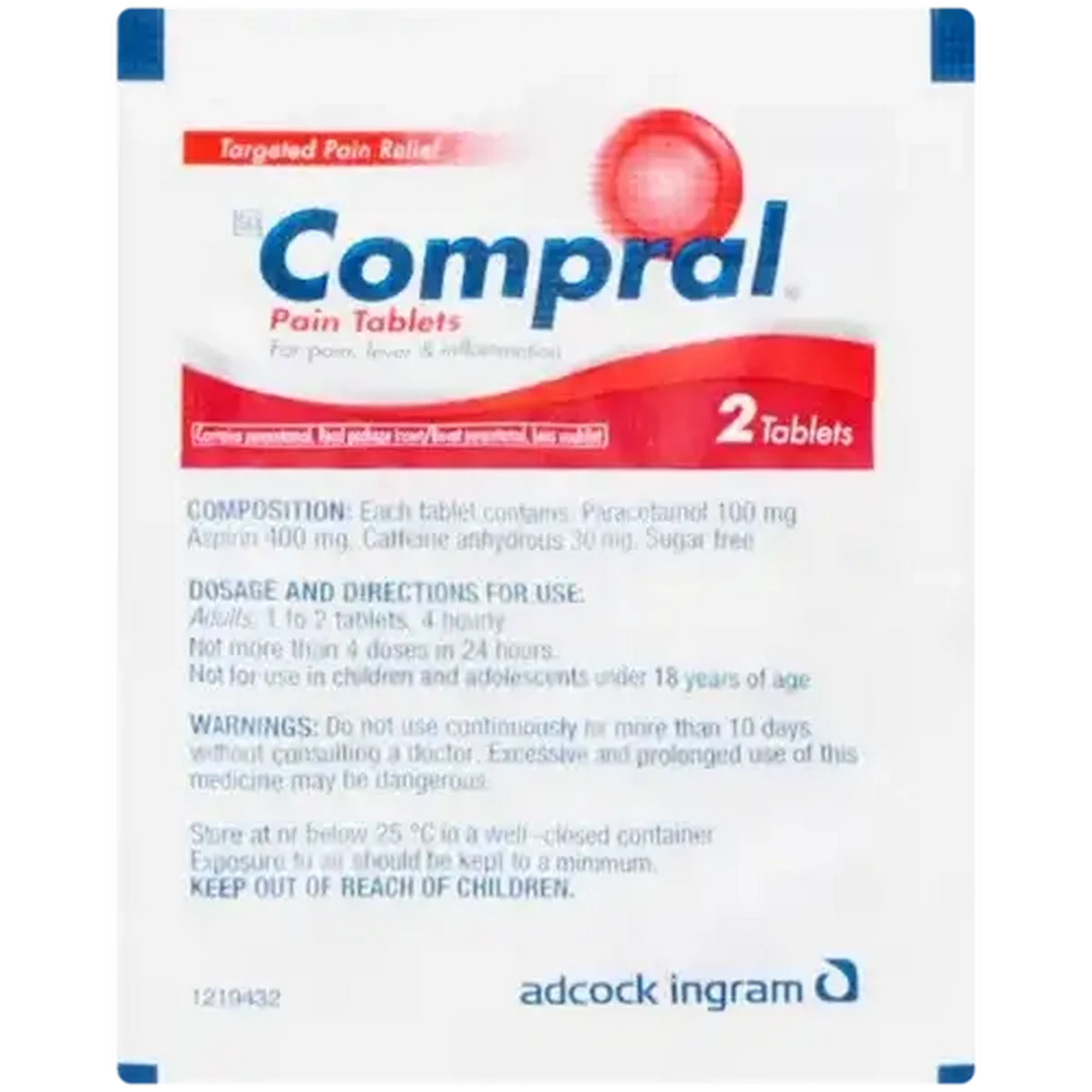 Checkers Sixty60 | Compral Pain Relief Tablets 2 Pack