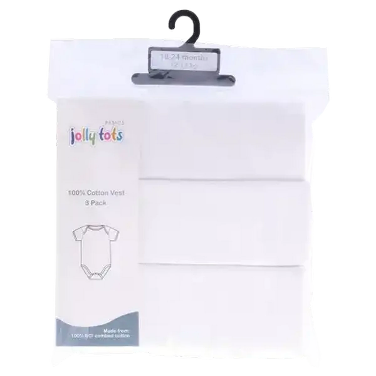 Checkers Sixty60 | Jolly Tots Cotton Vest 18 - 24 Months 3 Pack