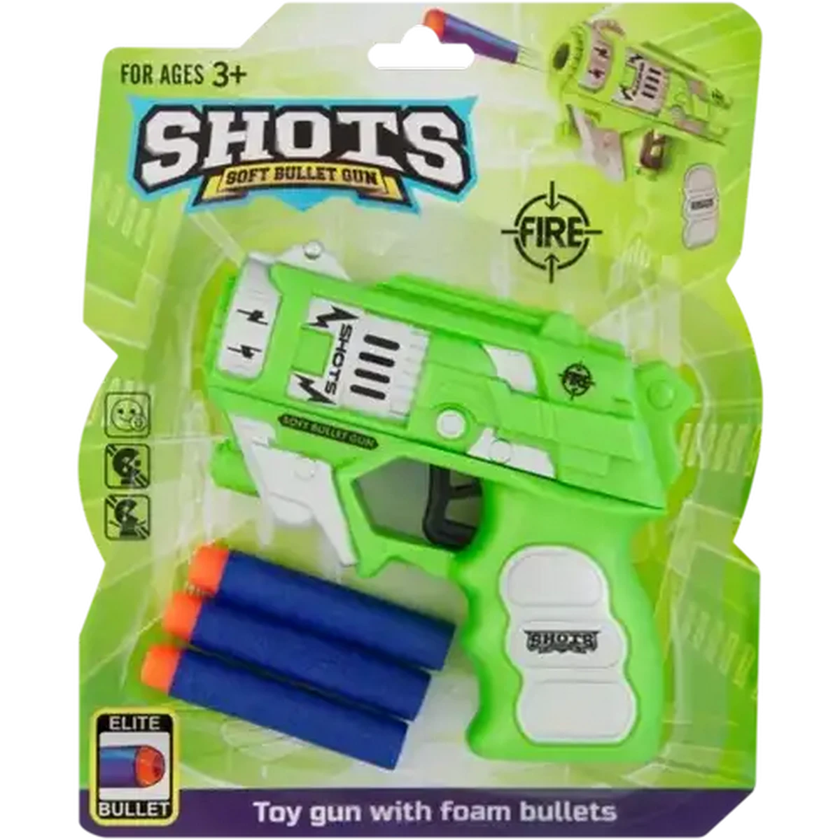 Checkers Sixty60 | Toy Gun with Foam Bullets 4 Piece