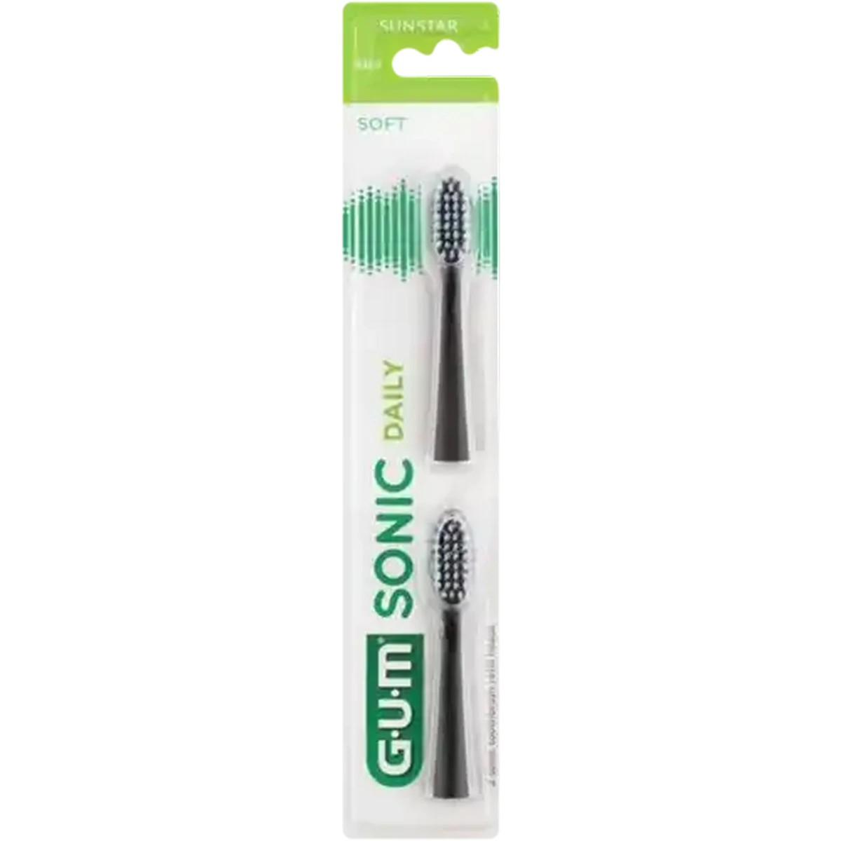Checkers Sixty60 | G.U.M Sonic Black Soft Toothbrush Refill Heads 2 Pack
