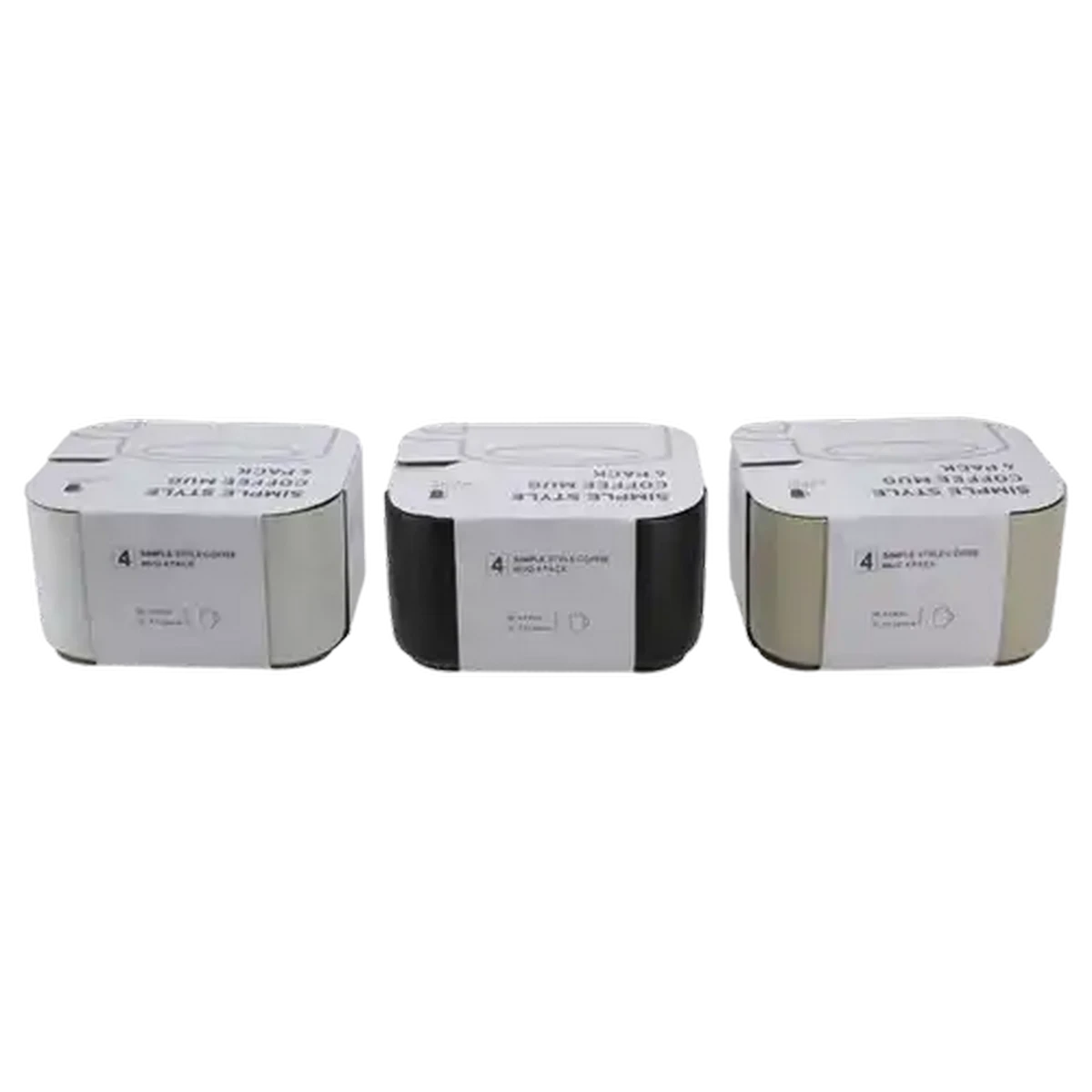 Checkers Sixty60 | Simple Style Coffee Mugs 4 Pack 370ml (Colour May Vary)