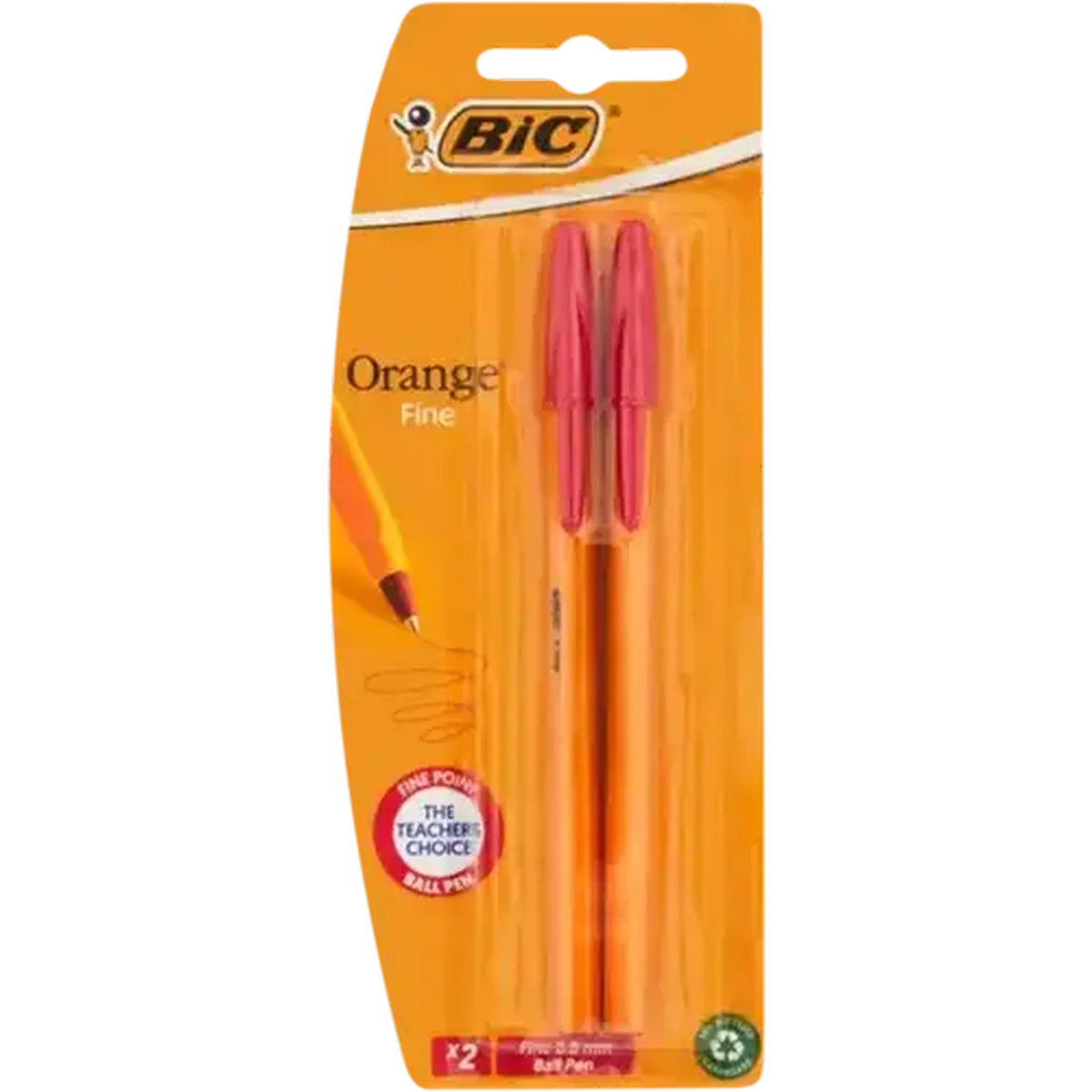 Checkers Sixty60 | BIC Orange Red Fine Ballpoint Pens 2 Pack