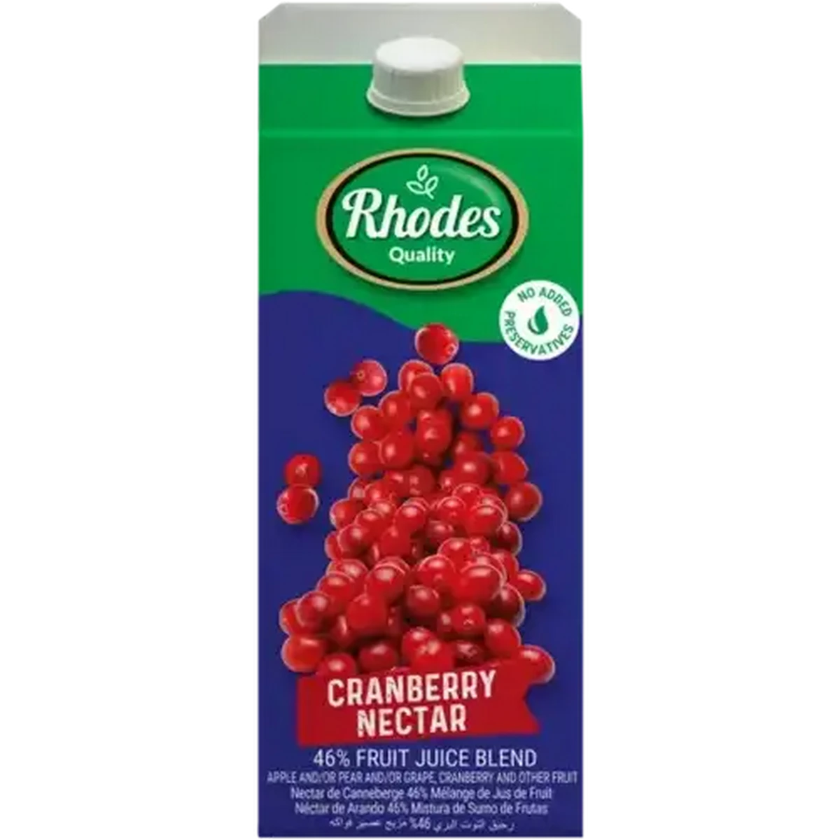 Checkers Sixty60 | Rhodes Quality Cranberry Nectar 46% Fruit Juice Blend 2L