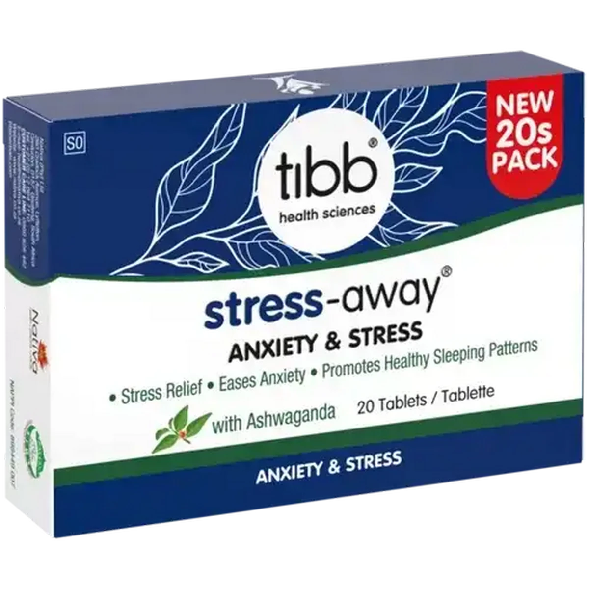 Checkers Sixty60 | Tibb Stress-Away Anxiety & Stress Tablets 20 Pack