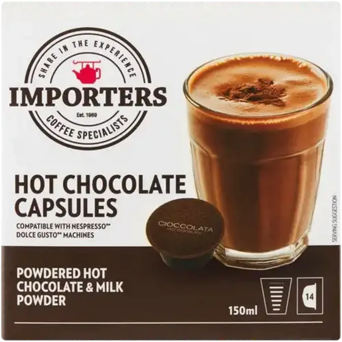 Checkers Sixty60 | Importers Hot Chocolate Capsules 14 Pack