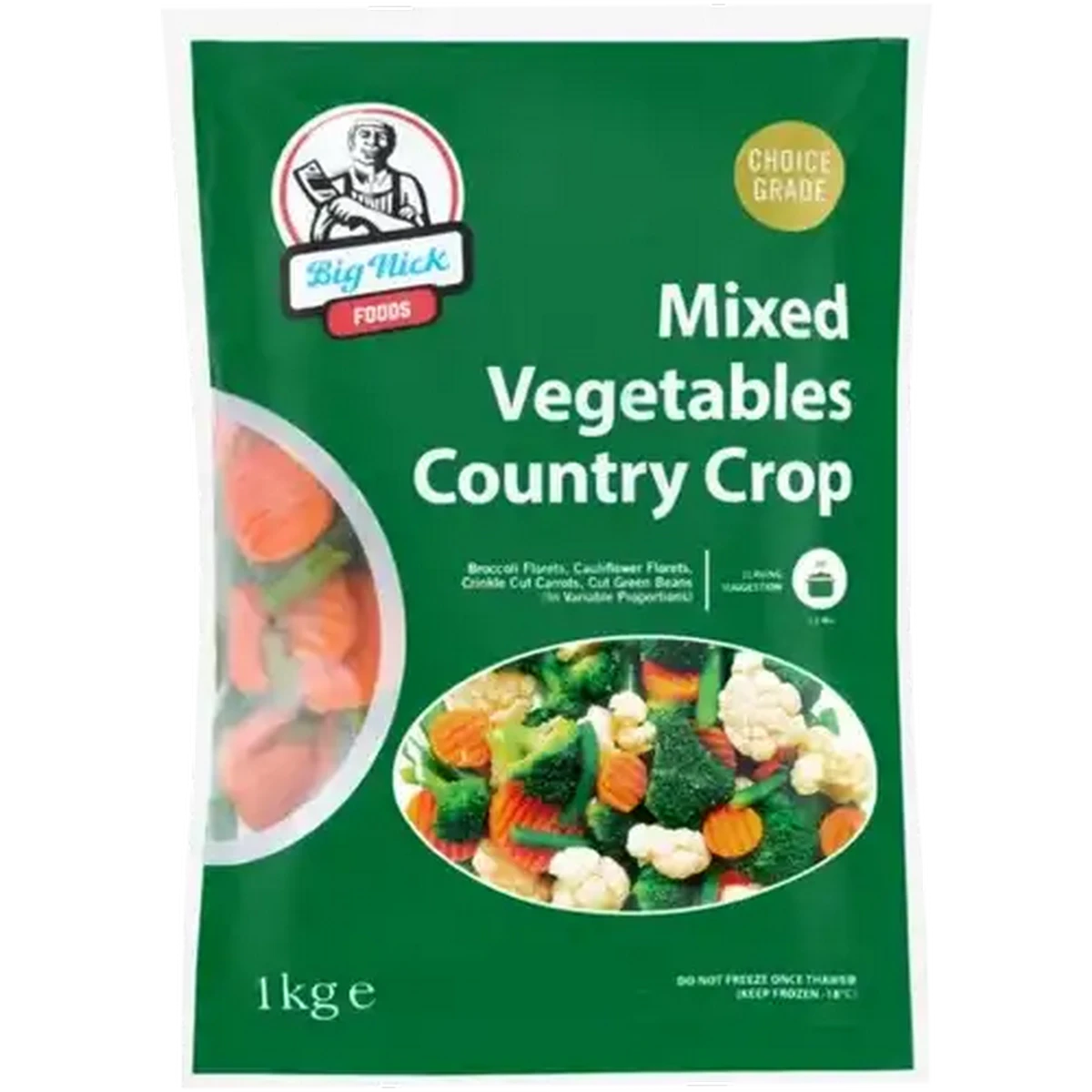 Checkers Sixty60 | Big Nick Frozen Mixed Vegetables Country Crop 1kg