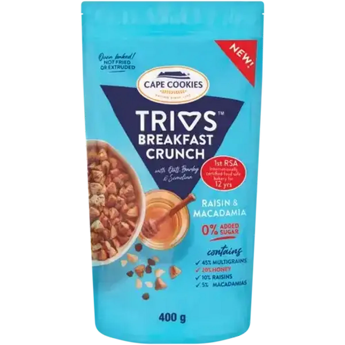 Checkers Sixty60 | Cape Cookies Trios Raisin & Macadamia Breakfast ...
