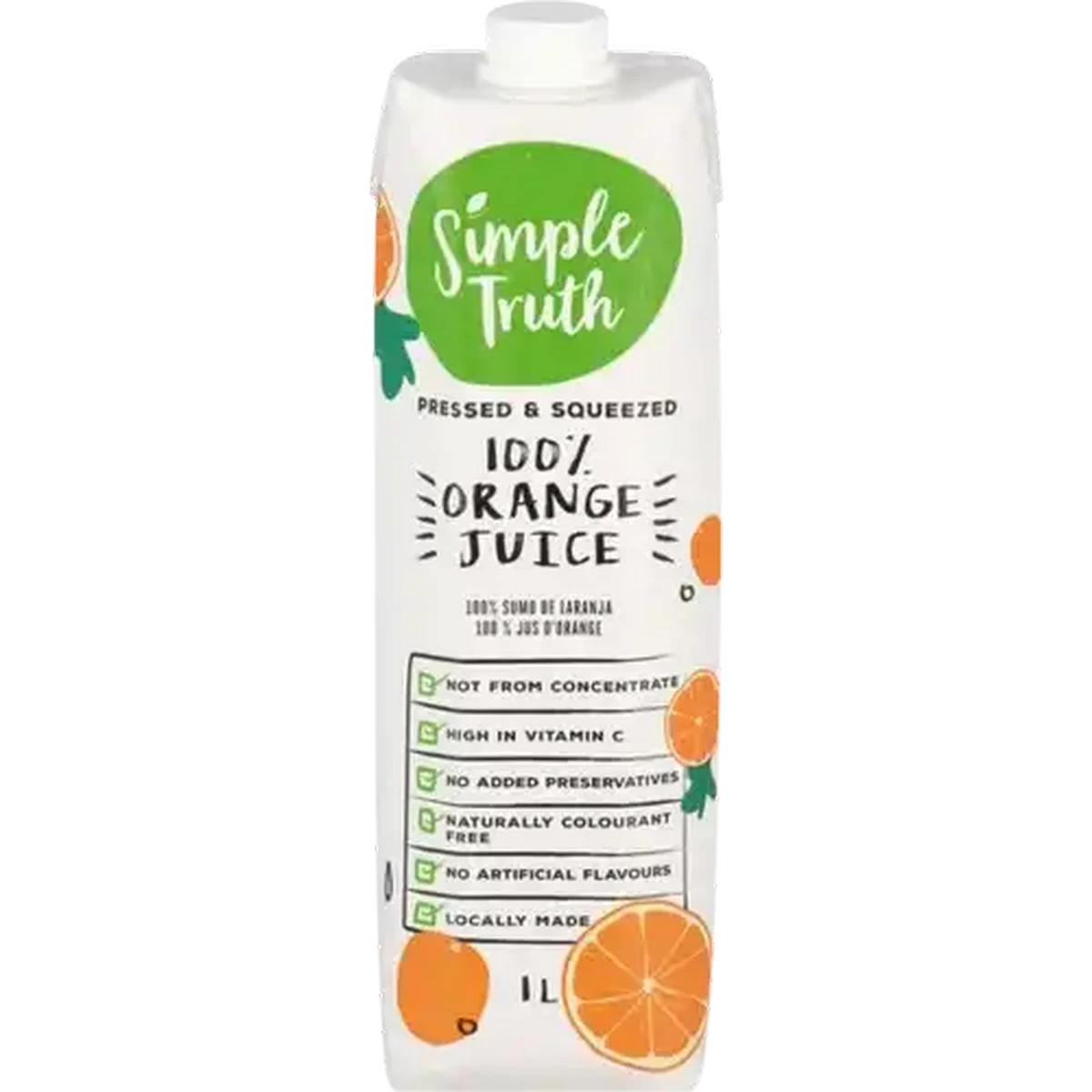 Checkers Sixty60 | Simple Truth 100% Orange Juice 1L