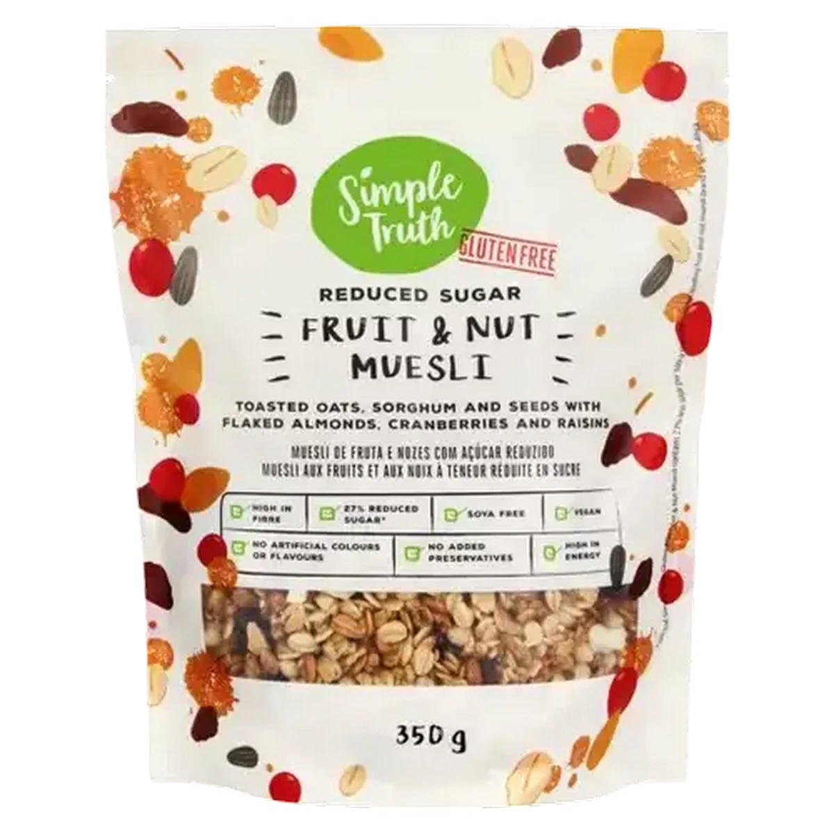 Checkers Sixty60 | Simple Truth Gluten-Free Fruit & Nut Muesli 350g