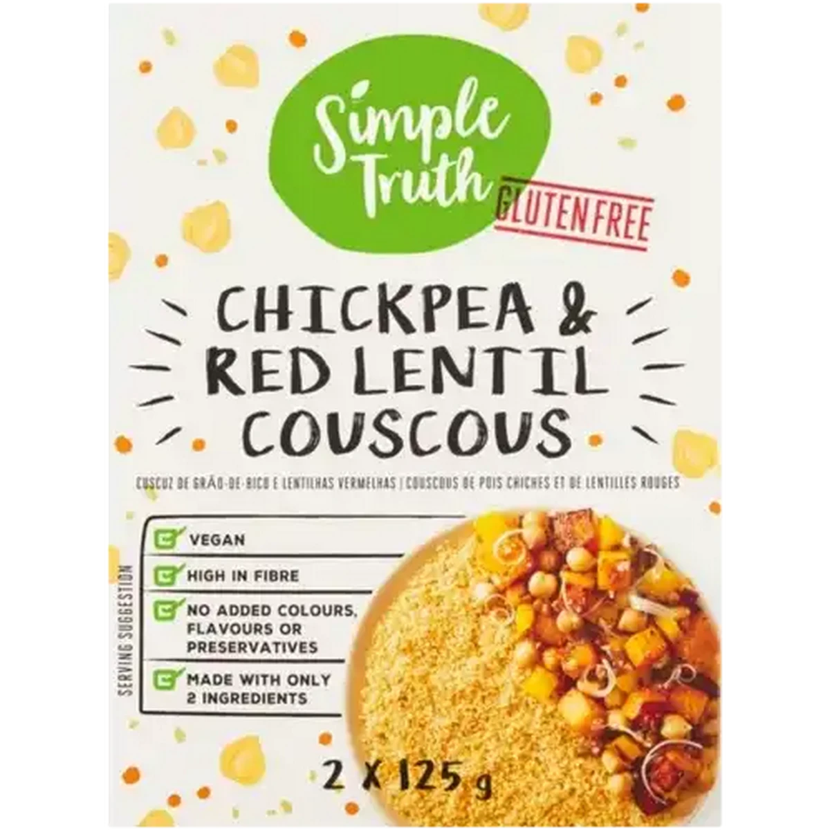 Checkers Sixty60 | Simple Truth Chickpea & Red Lentil Couscous 2 x 125g