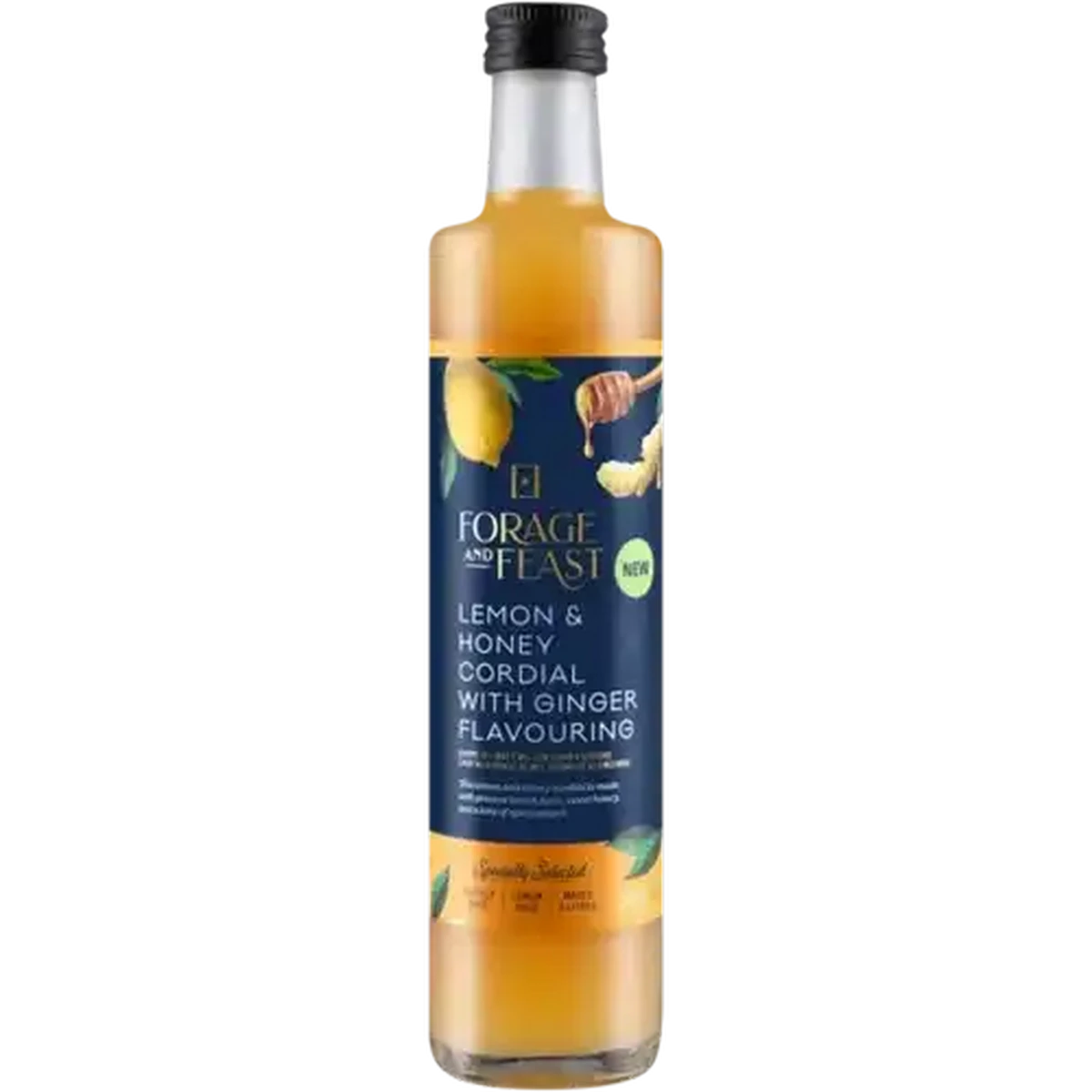 Checkers Sixty60 | Forage And Feast Lemon, Honey & Ginger Cordial 500ml