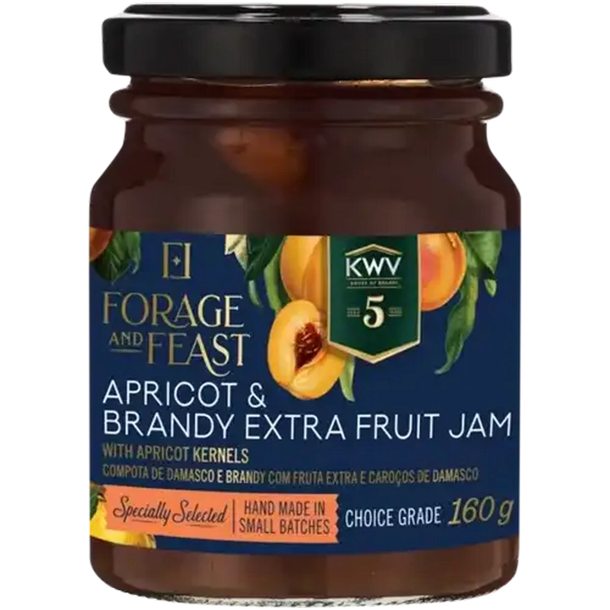 Checkers Sixty60 | Forage And Feast Apricot & Brandy Extra Fruit Jam 160g