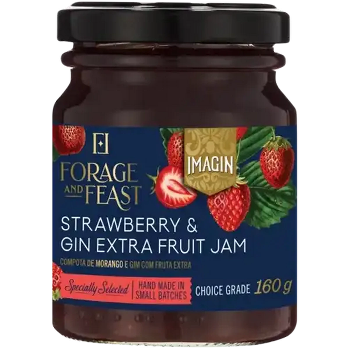 Checkers Sixty60 | Forage And Feast Strawberry & Gin Extra Fruit Jam 160g
