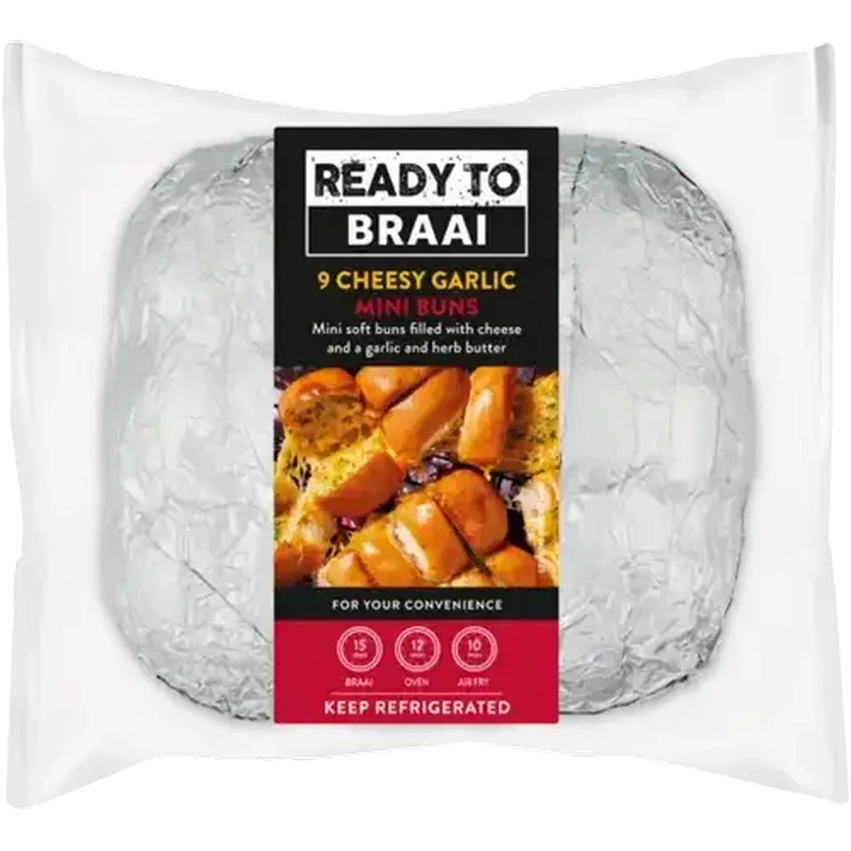 Checkers Sixty60 | Ready To Braai Cheesy Garlic Mini Buns 9 Pack