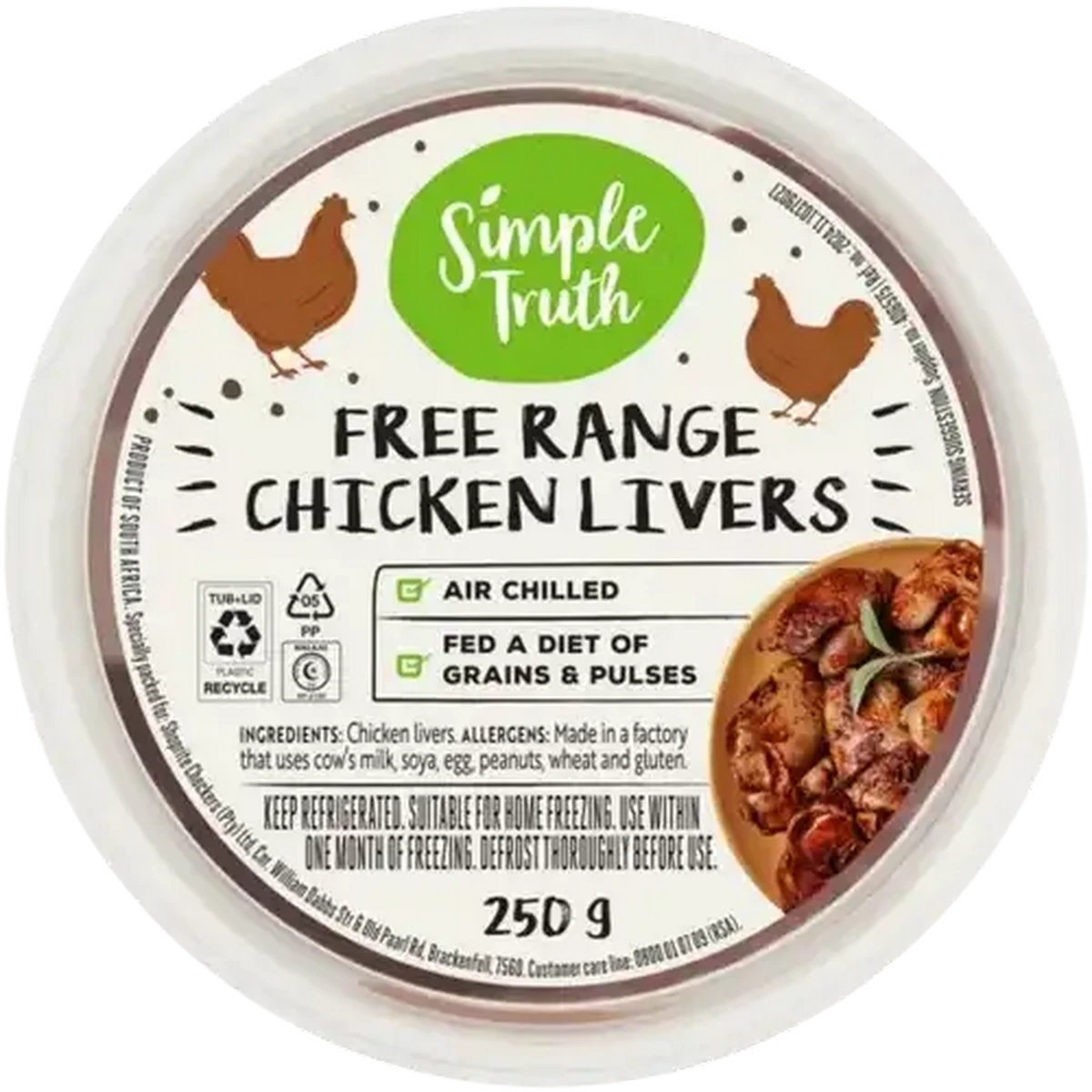 Checkers Sixty60 | Simple Truth Free-Range Chicken Livers 250g