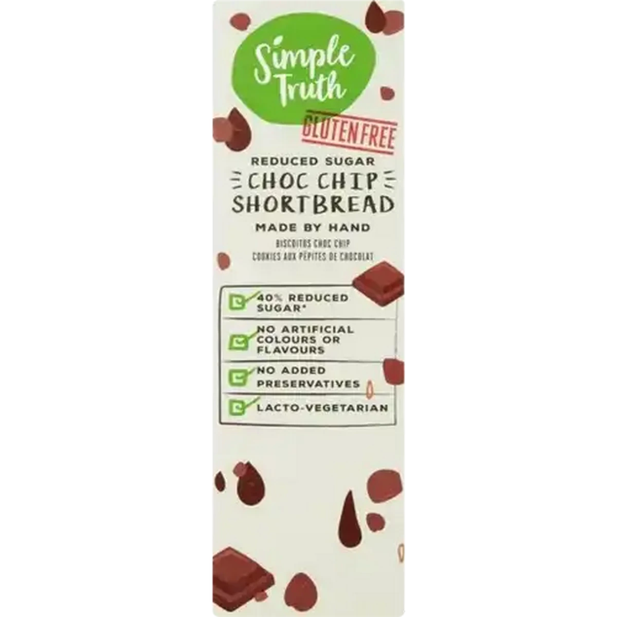 Checkers Sixty60 | Simple Truth Gluten Free Choc Chip Shortbread 125g