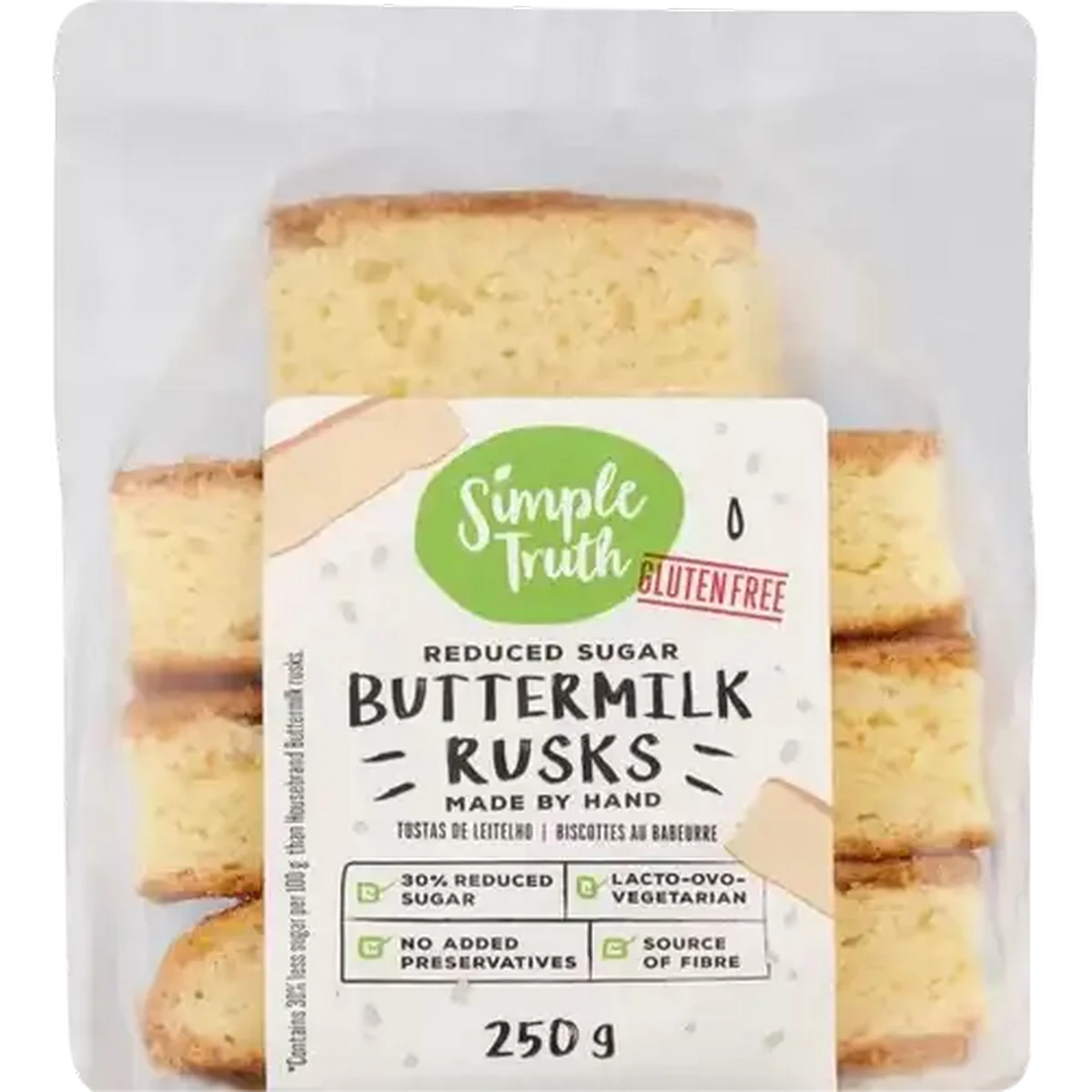 Checkers Sixty60 | Simple Truth Gluten Free Buttermilk Rusks 250g