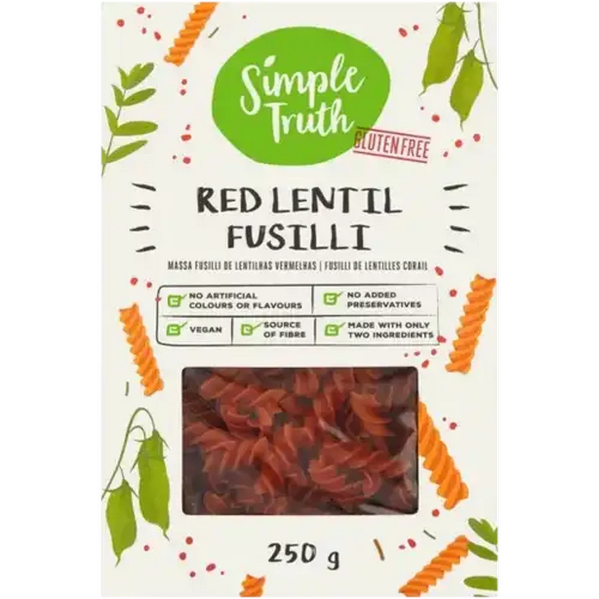 Checkers Sixty60 | Simple Truth Red Lentil Fusilli 250g