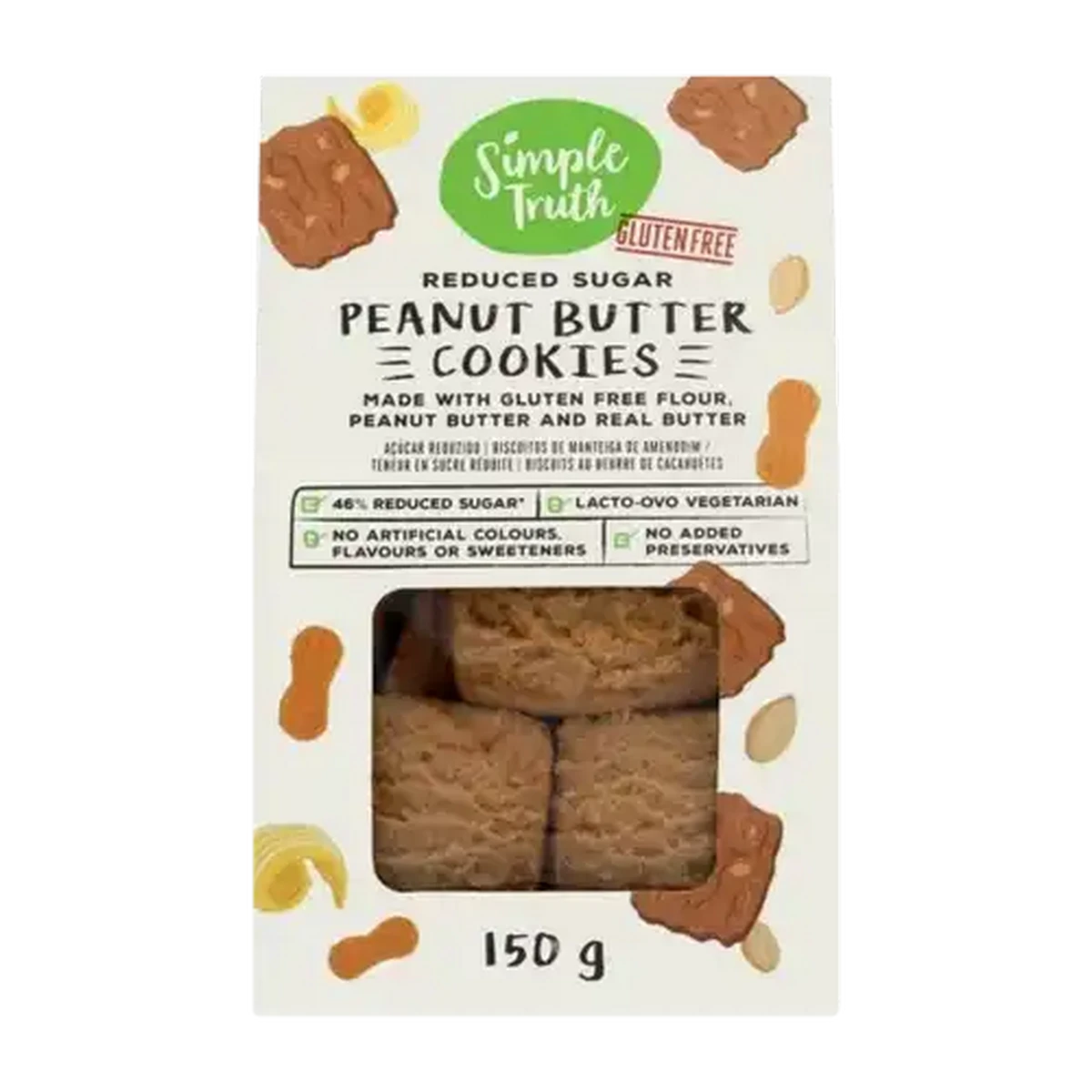 Checkers Sixty60 | Simple Truth Reduced Sugar Peanut Butter Cookies 150g