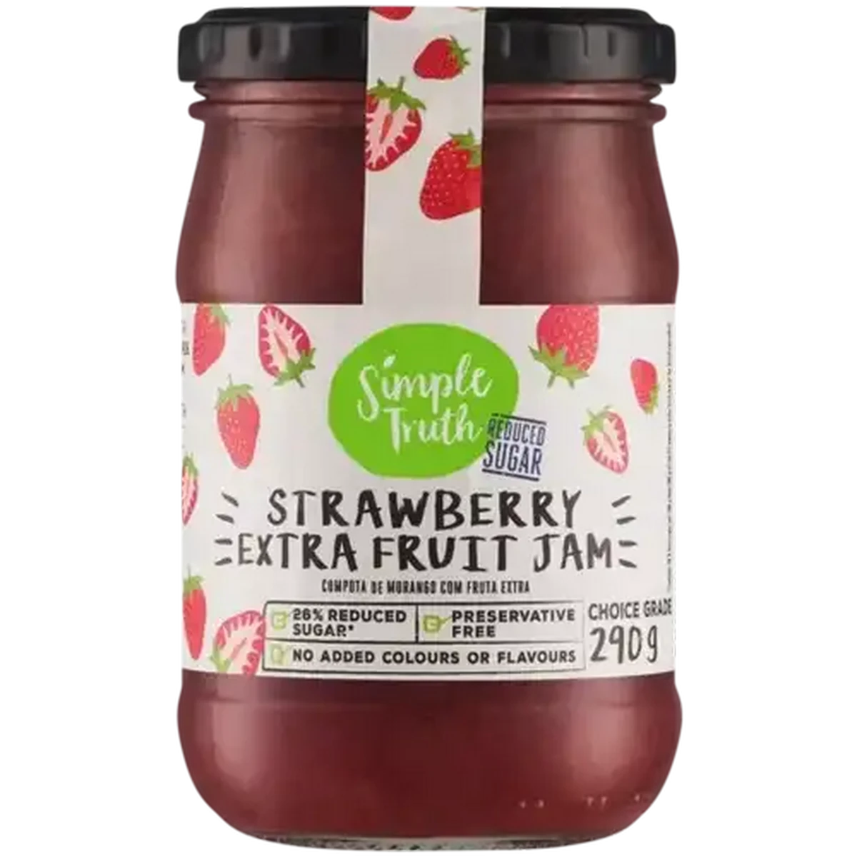 Checkers Sixty60 | Simple Truth Extra Fruit Strawberry Jam 290g