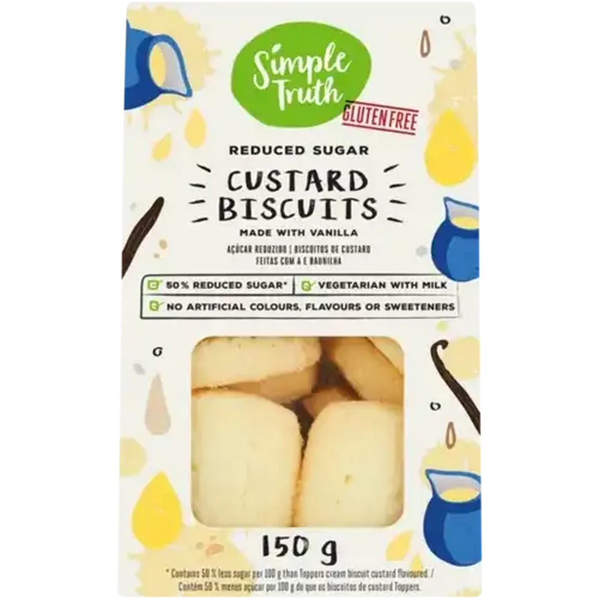 Checkers Sixty60 | Simple Truth Reduced Sugar Custard Biscuits 150g