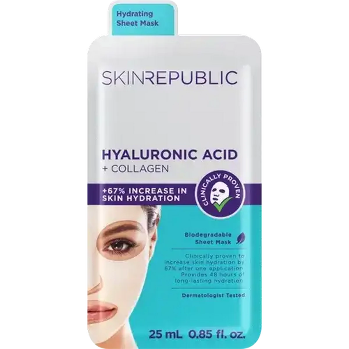 Checkers Sixty60 | Skin Republic Hyaluronic Acid + Collagen Face Mask 25ml