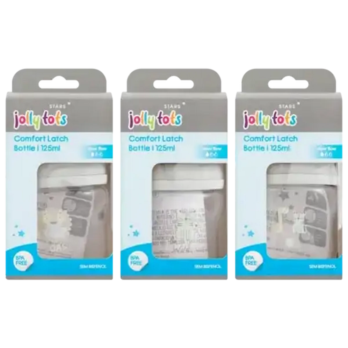 Checkers Sixty60 | Jolly Tots Comfort Latch Bottle 125ml (Design May Vary)