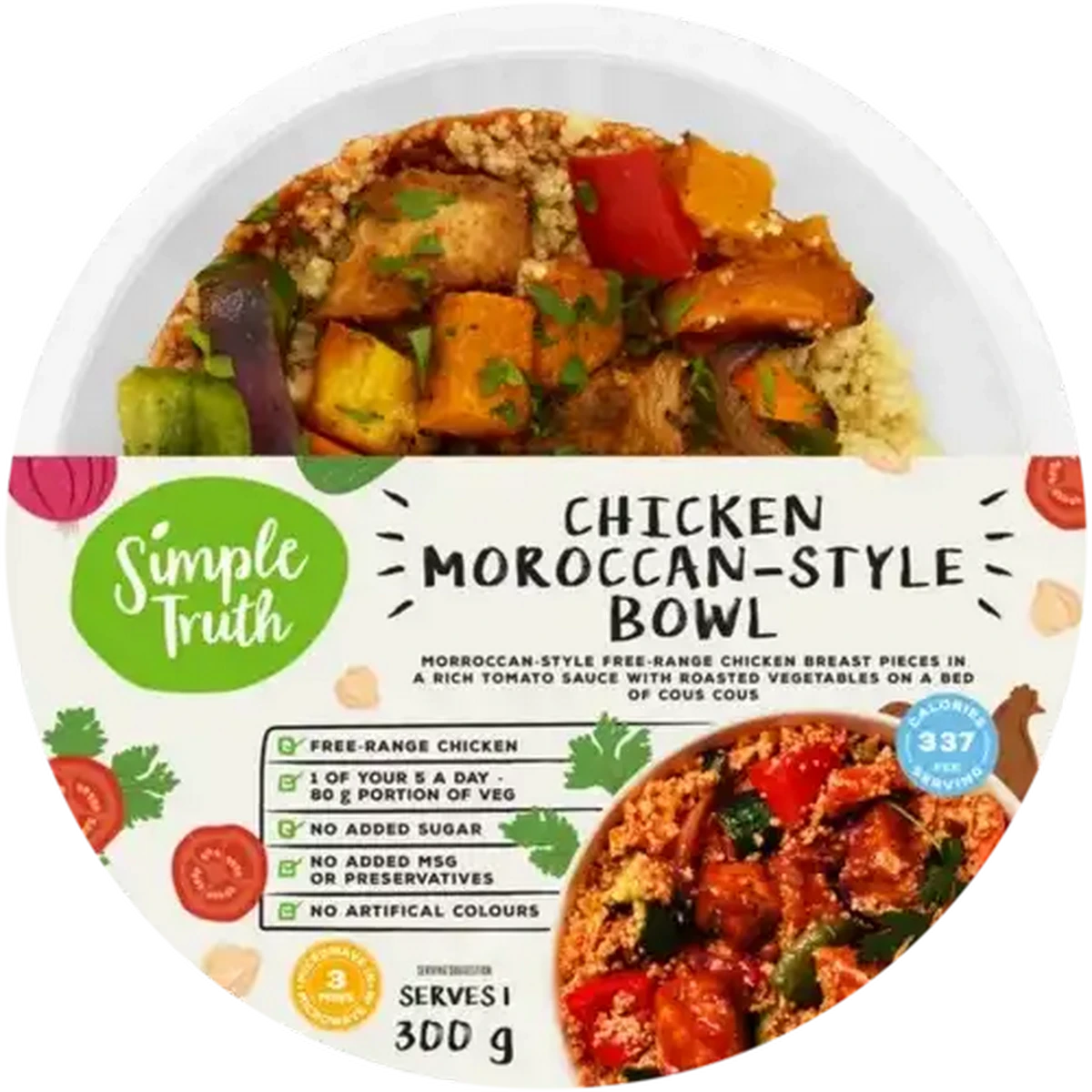 Checkers Sixty60 | Simple Truth Chicken Moroccan-Style Bowl Ready Meal 300g