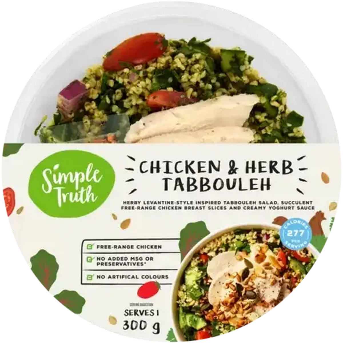 Checkers Sixty60 | Simple Truth Chicken & Herb Tabbouleh Ready Meal 300g