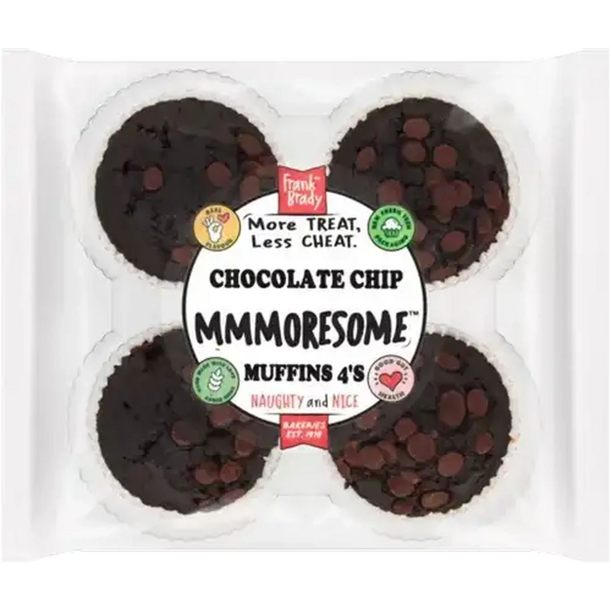 Checkers Sixty60 | Frank Brady Mmmoresome Chocolate Chip Muffins 4 Pack