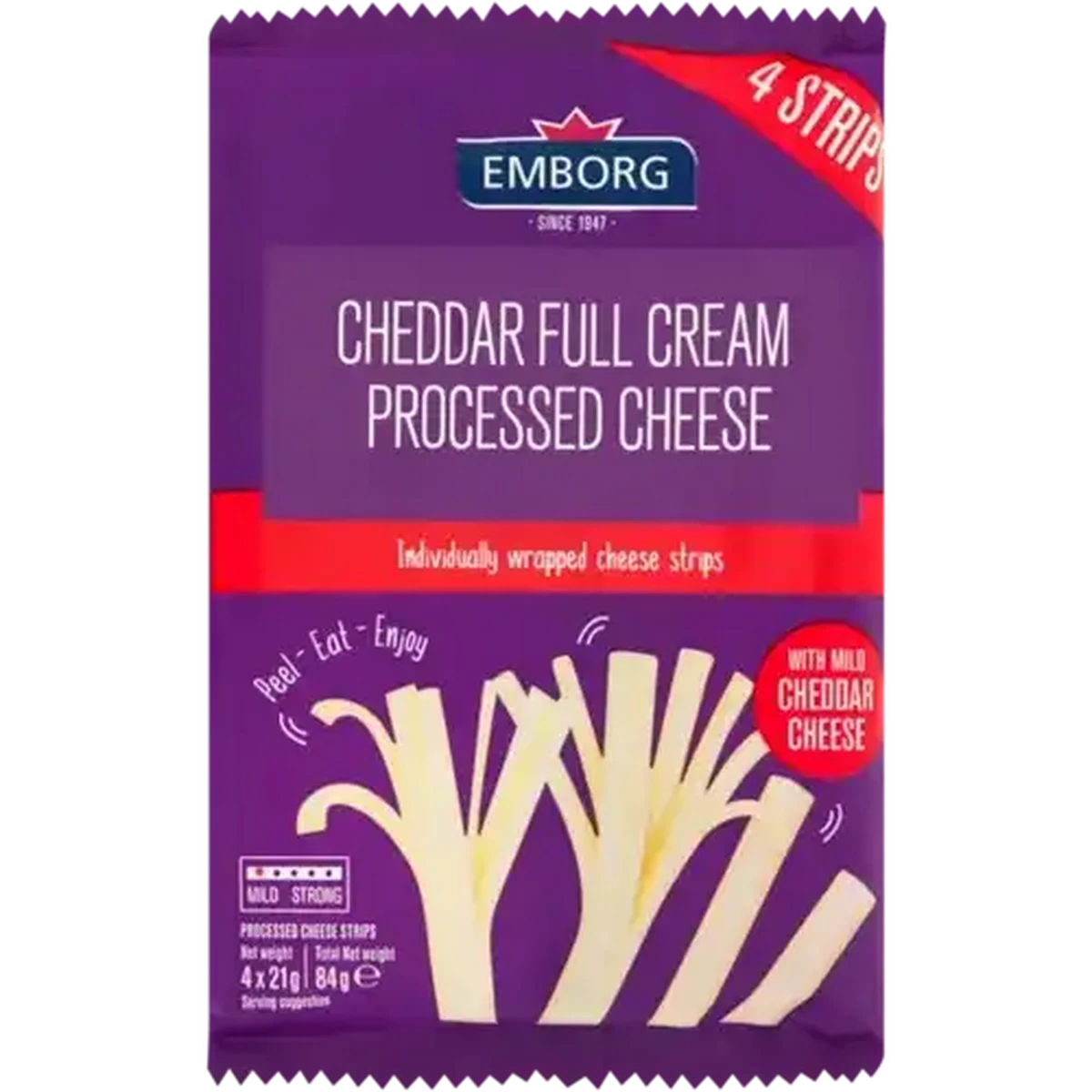 Checkers Sixty60 | Emborg Full Cream Processed Cheddar Cheese Strips 4 ...
