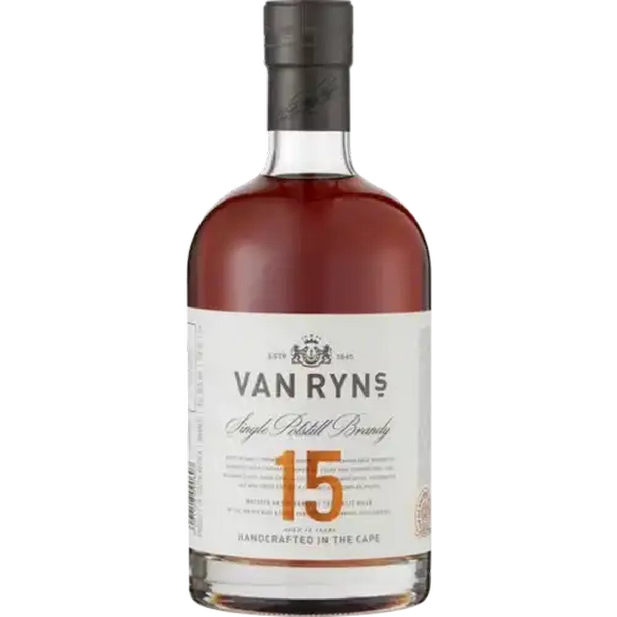 Checkers Sixty60 | Van Ryn's 15 Year Old Single Potstill Brandy Bottle ...