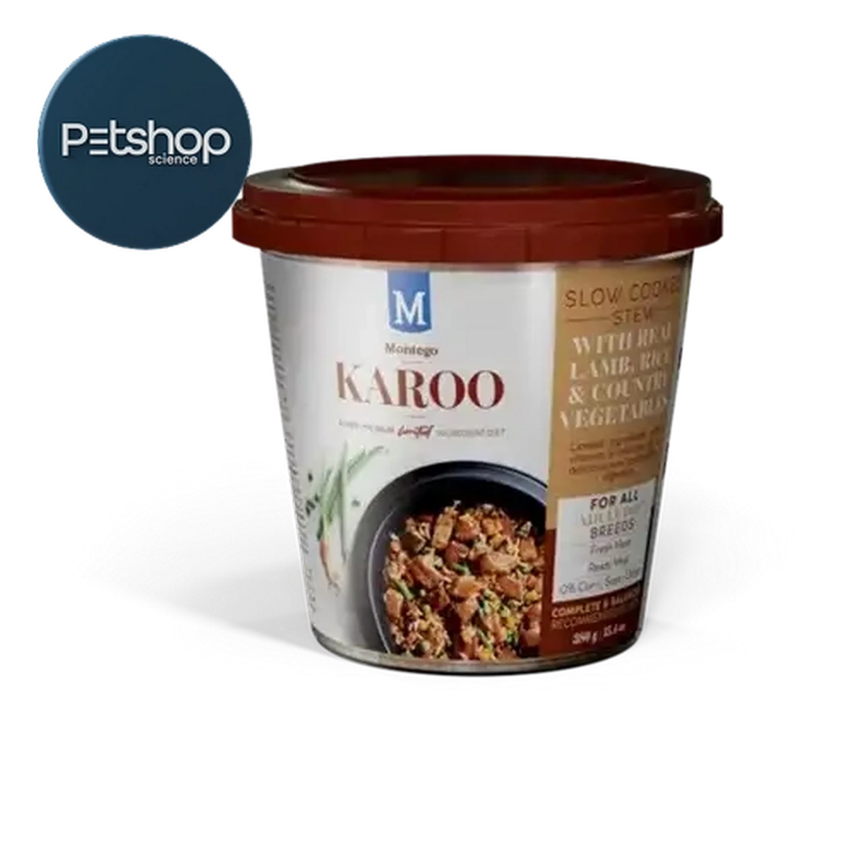 Checkers Sixty60 | Montego Karoo Lamb Wet Dog Food Tub 380g